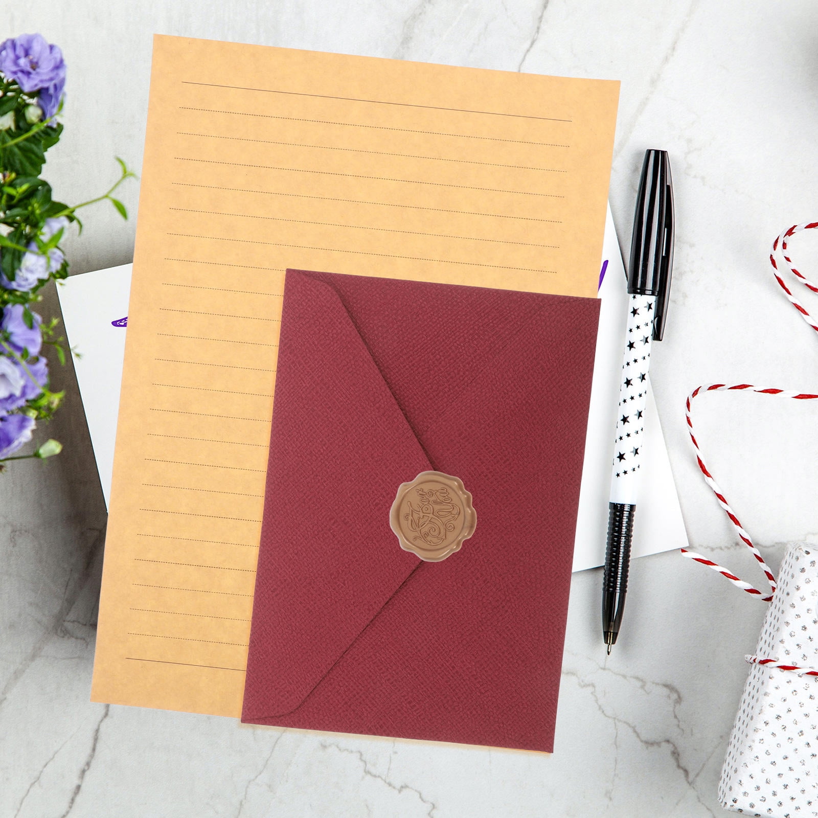 Hemoton 2 Sets Envelope Letter Envelopes Letter Size Announcement Card ...