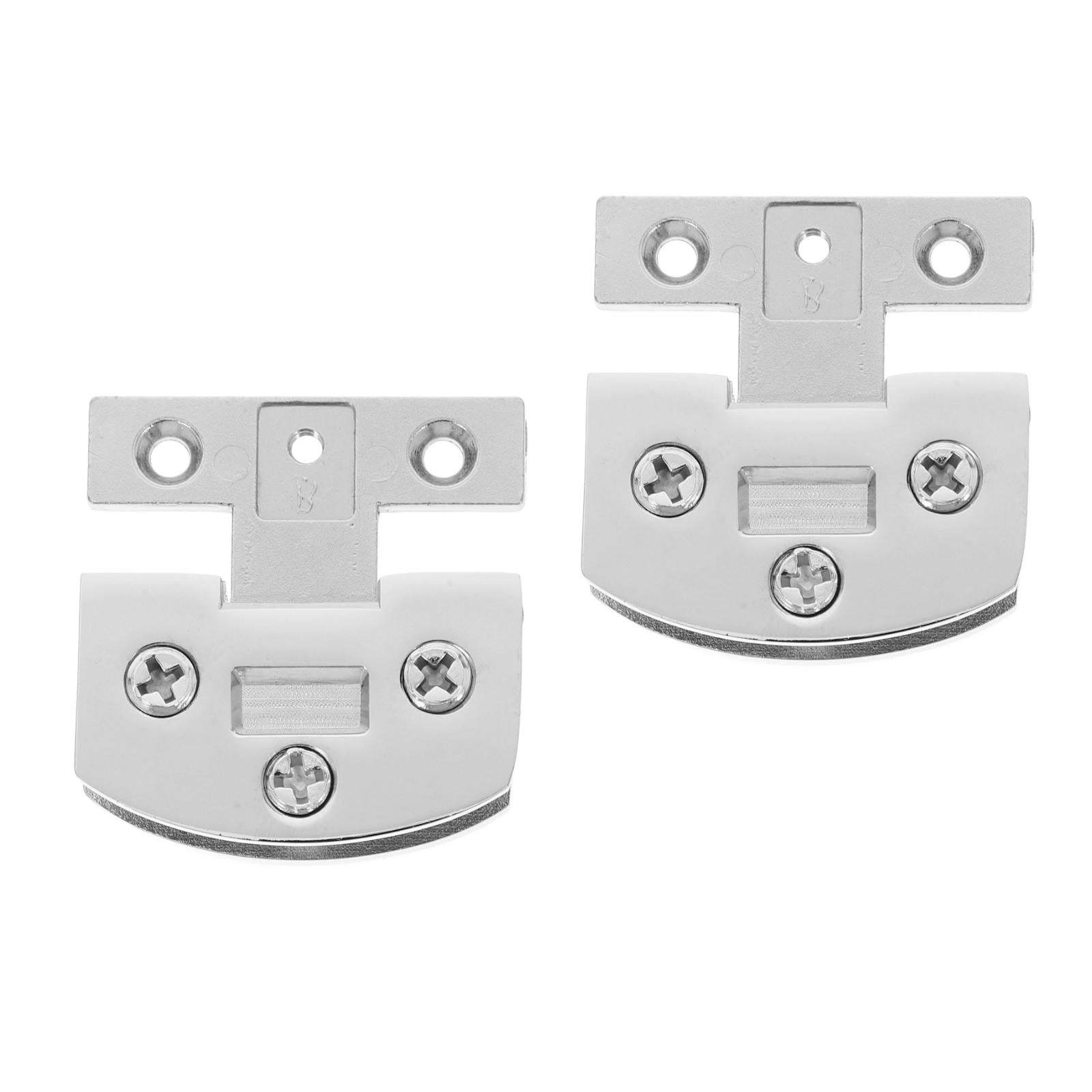 Hemoton 2 Sets Glass Clamp Hinges Glass Cabinet Doors Hinge Window ...