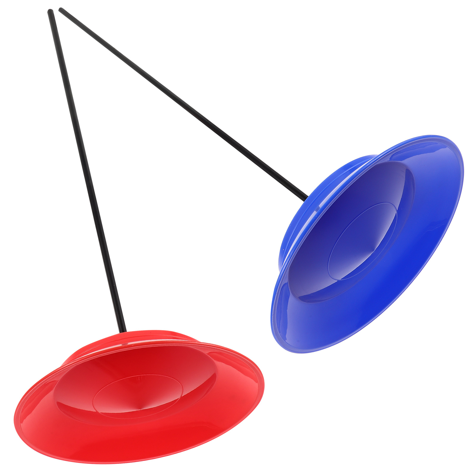 Hemoton 2 Sets Juggling Set Rotating Plates with Sticks Outdoor Game ...