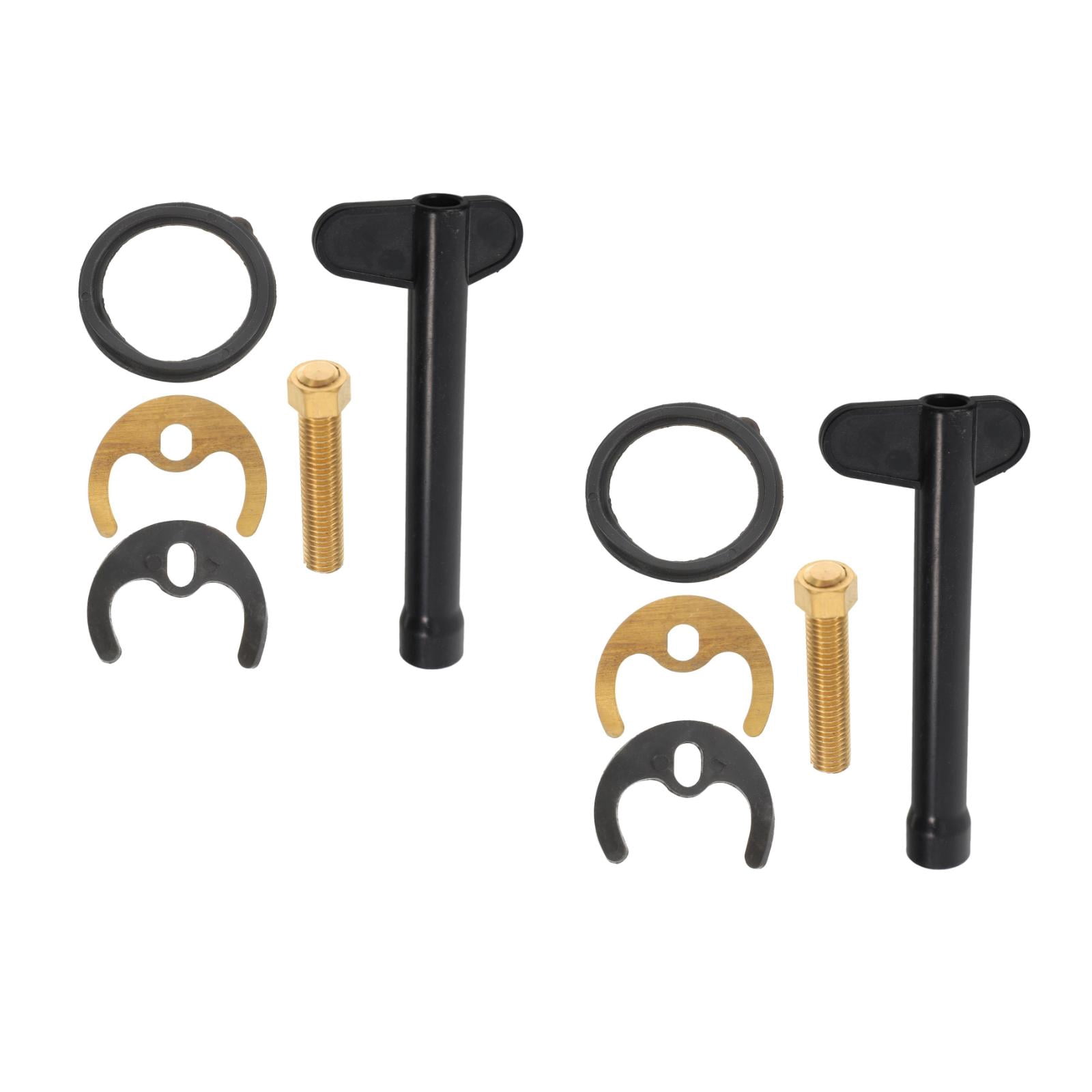 Hemoton 2 Sets Kitchen Faucet Mounting Brackets Horseshoe Washer Set ...