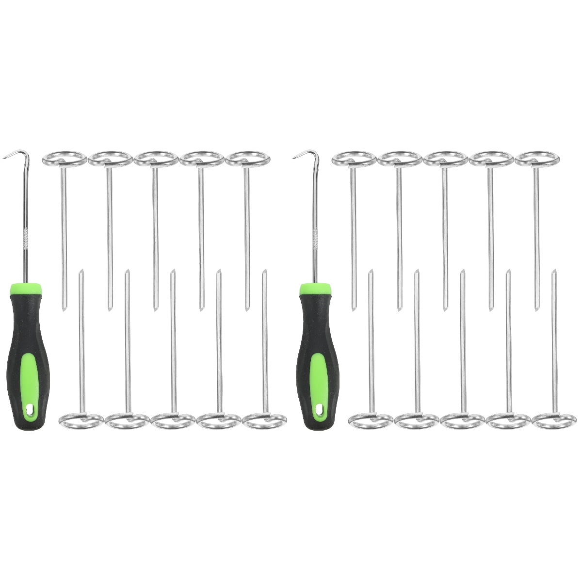Hemoton 2 Sets Landscape Fabric Stakes with Circle Staples Pins for ...