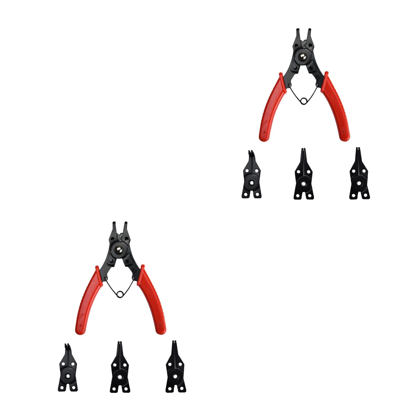 Hemoton 2 Sets Multi-functional Pliers Set 4-in-1 Interchangeable Jaw ...