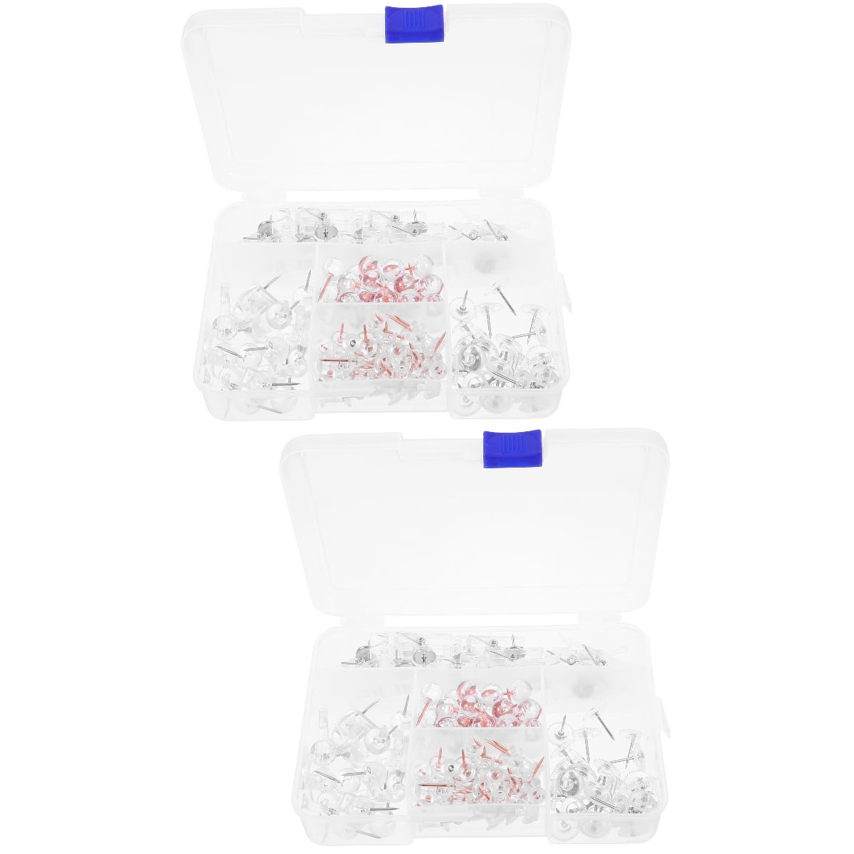 Hemoton 2 Sets Picture Metal Push Pin Hangers Wall Hooks Picture ...