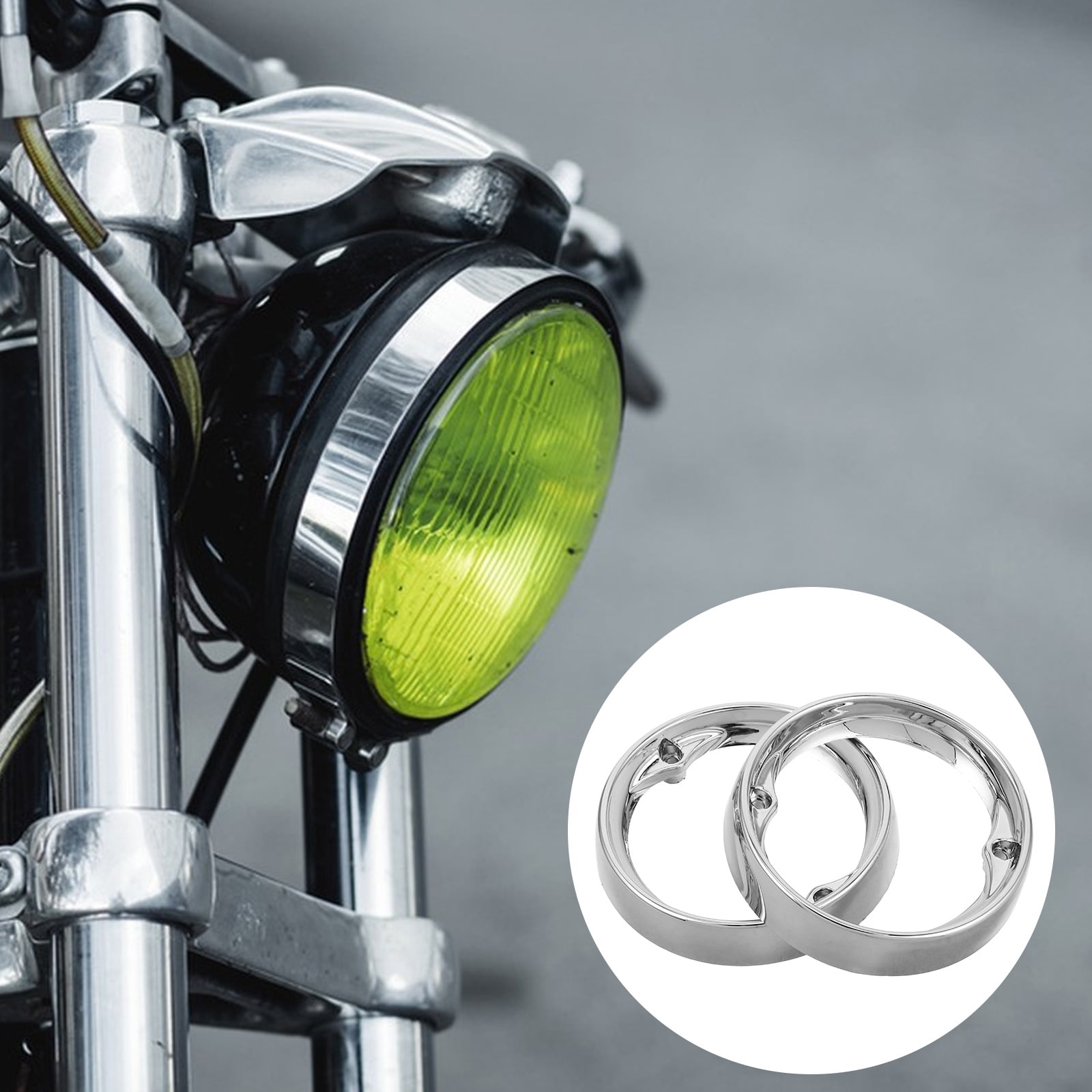 HEMOTON Motorcycle Light Mounting Bracket Silver Plastic Turn Signal ...