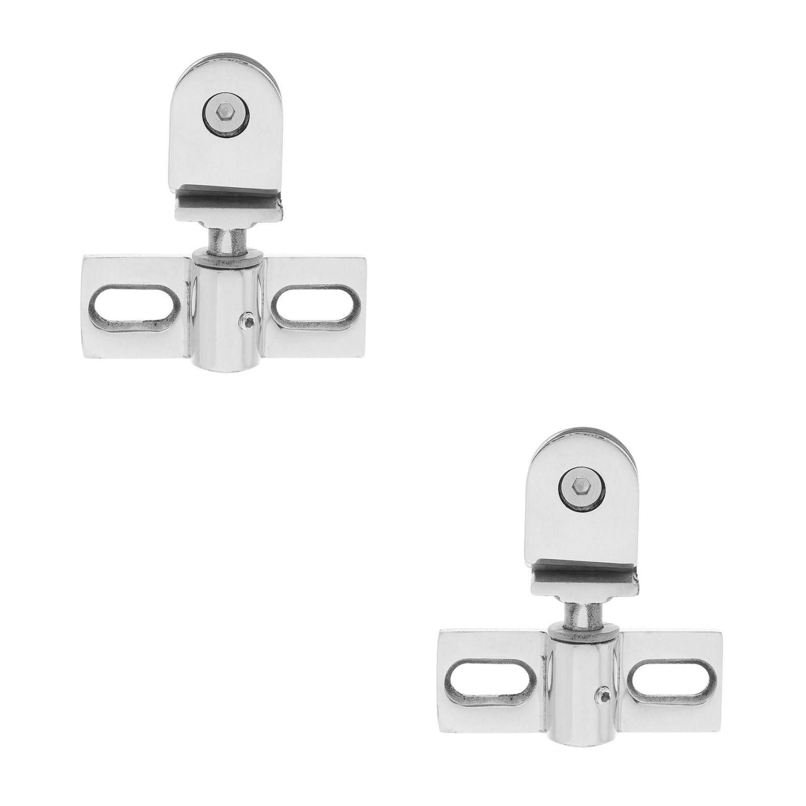 UPGRATOR Hemoton 2 Sets Glass Shower Door Pivot Hinge Hardware ...