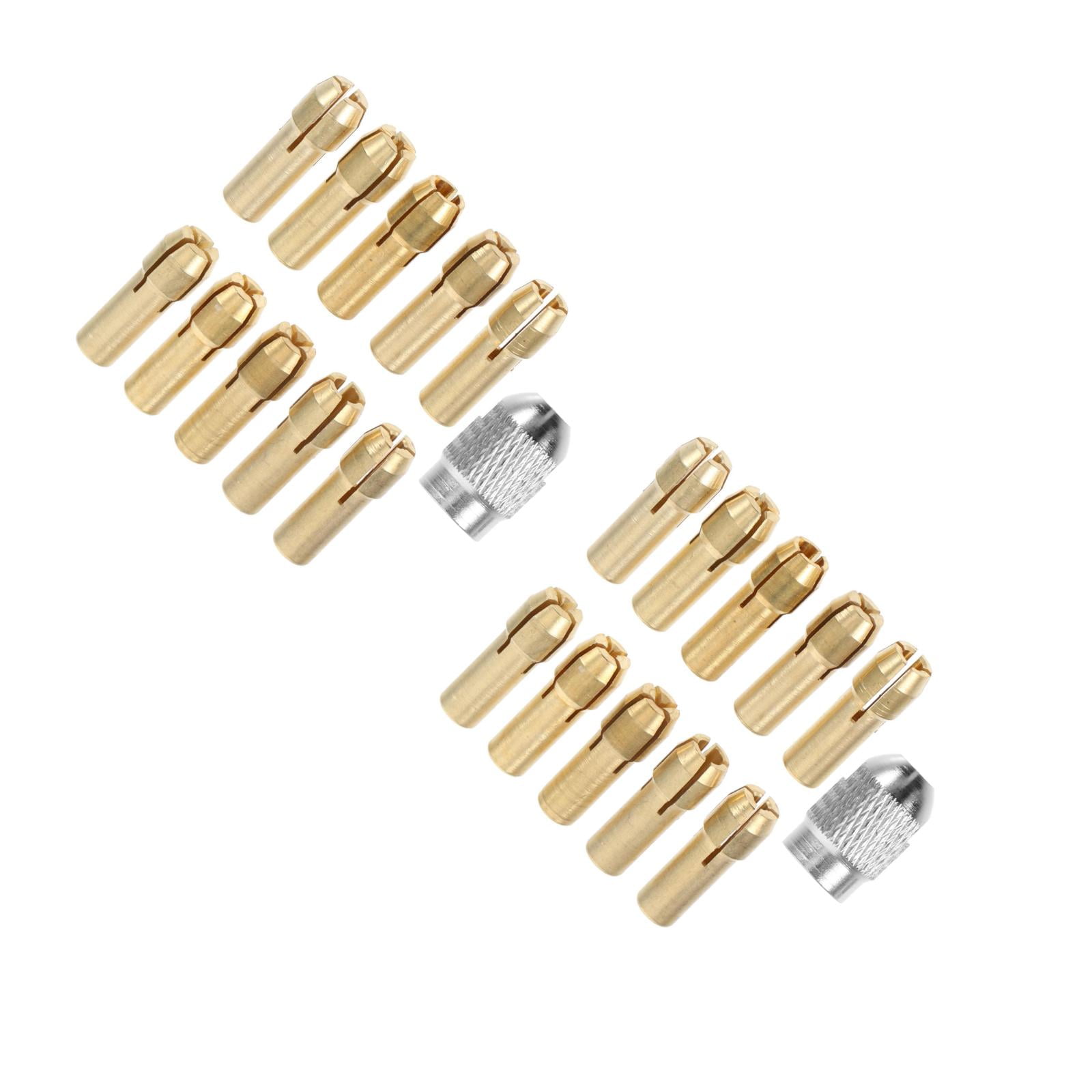 Hemoton 2 Sets Rotary Tool Copper Collet Flexible Shaft Collet Rotary ...
