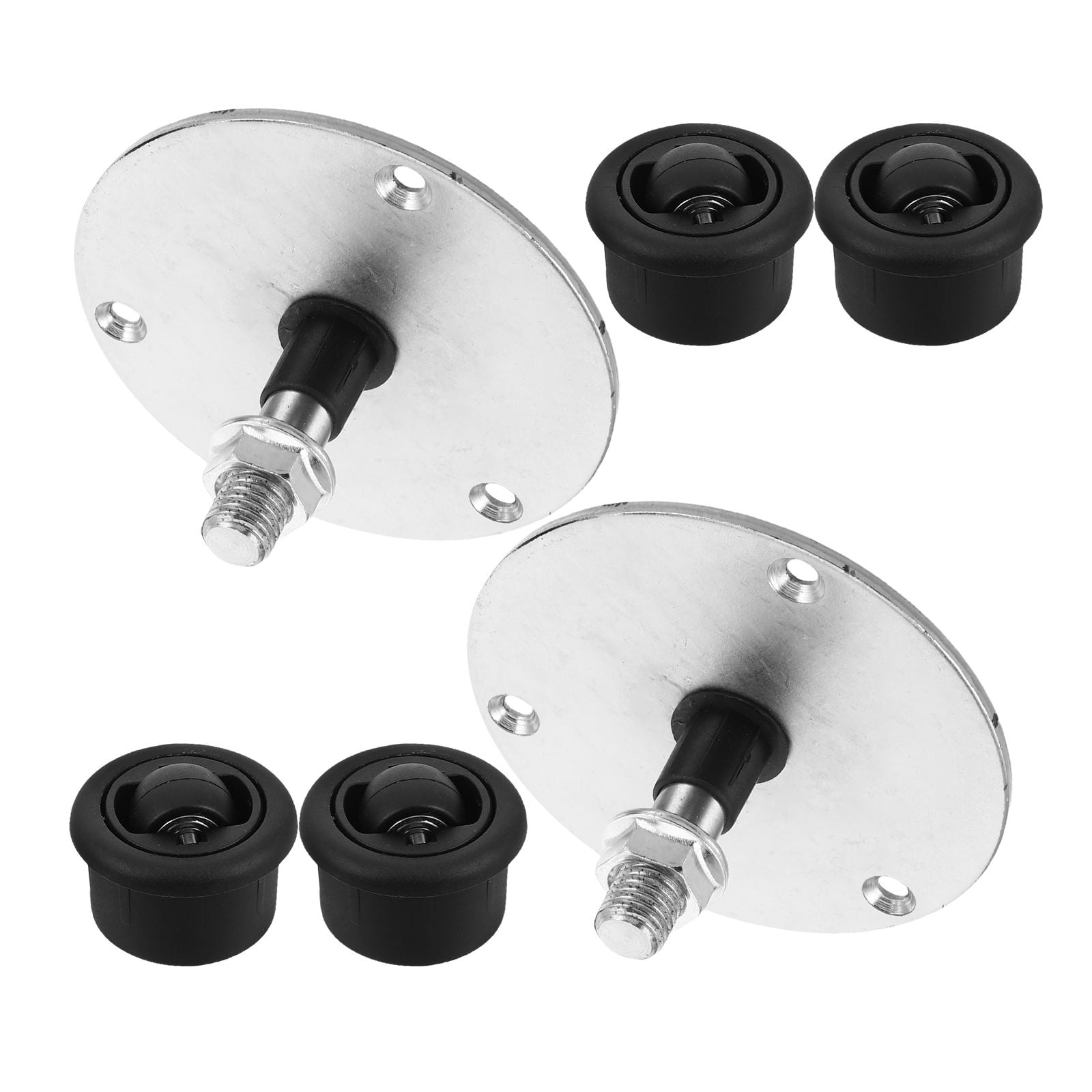 Hemoton 2 Sets Of Rotating Rack Shaft Fitting Rotating Shelf ...