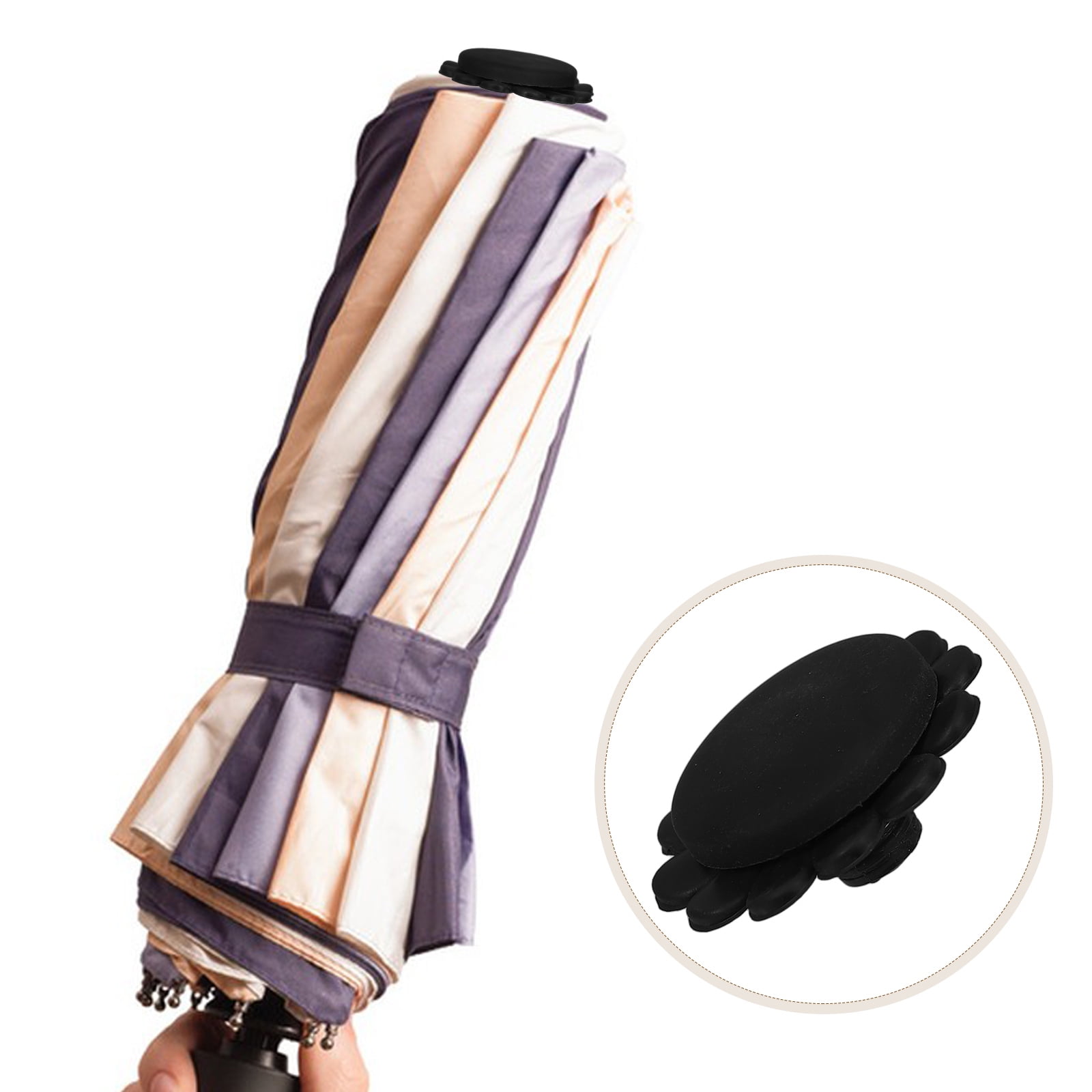 Hemoton 2 Sets Umbrella Tip Caps Replacement Black Professional ...