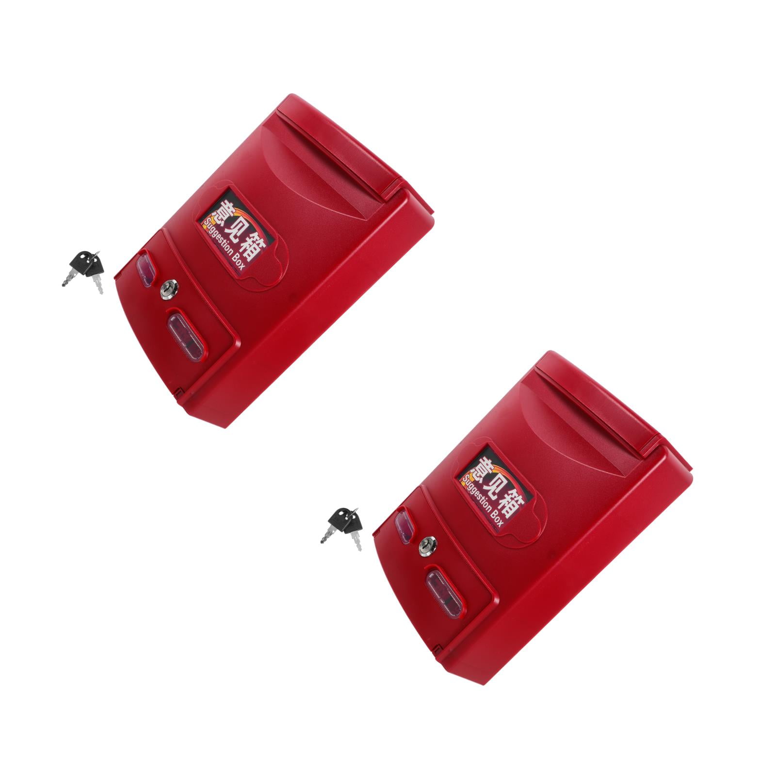 HEMOTON Hemoton 2 Sets Locking Mailbox Wall Mounted Secure Mailbox for ...
