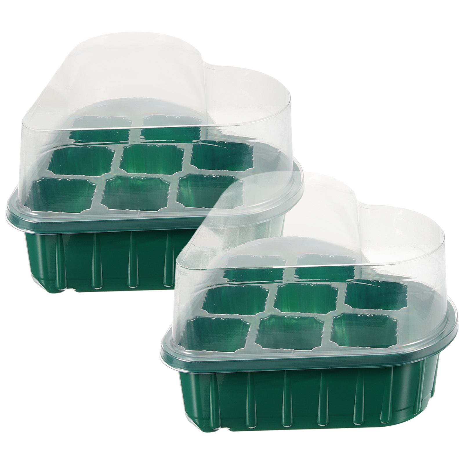 Hemoton 2 Sets of 8-Holes Nursery Boxes Starter Trays Planting Box ...