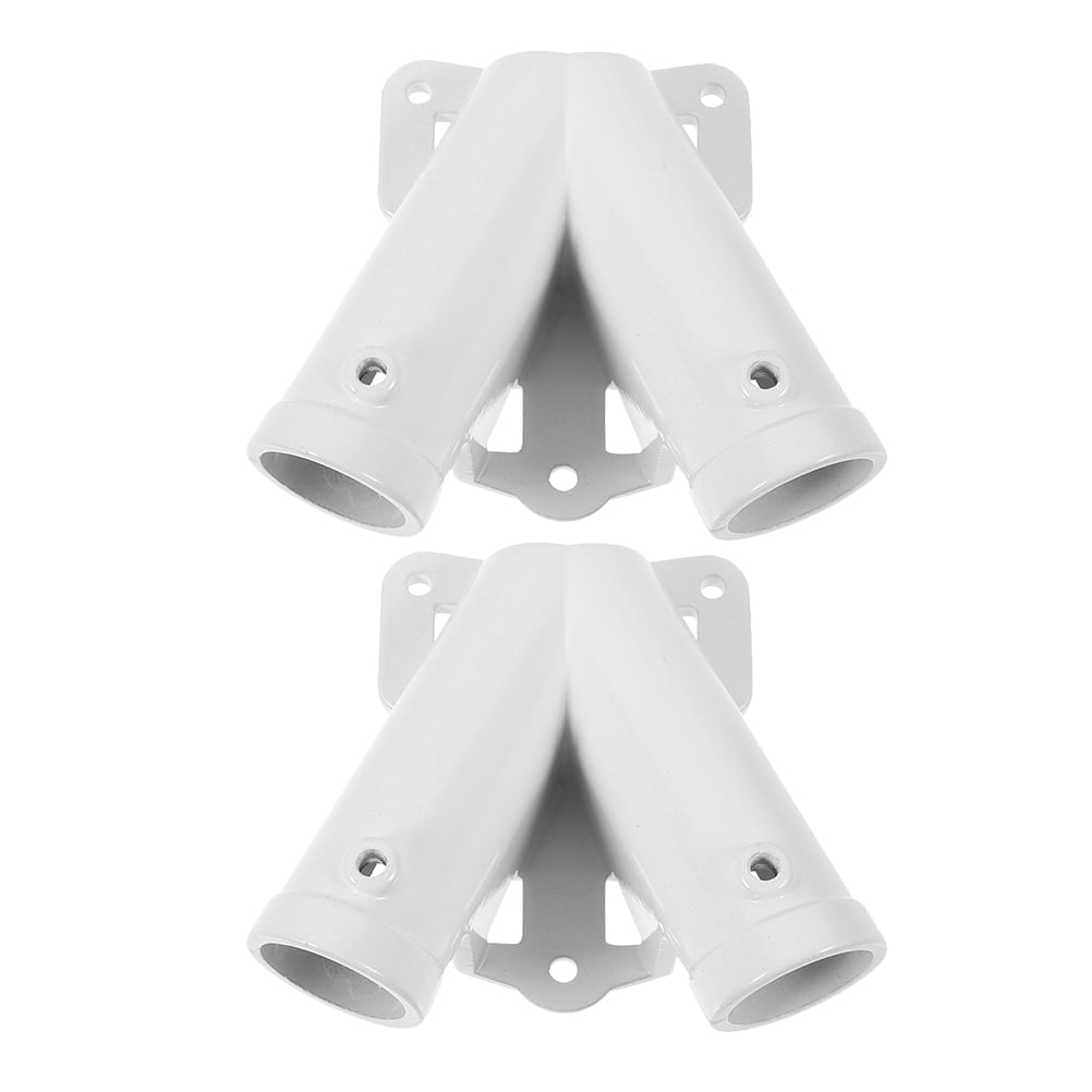 Hemoton 2 Sets of Flag Pole Bracket for Outdoor Metal Flagpole Bracket ...