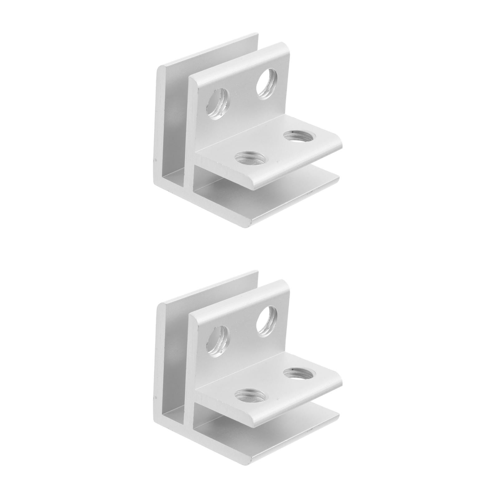Hemoton 2 Sets of Glass Clamp Alloy Bracket For 5-8mm Thickness Glass ...