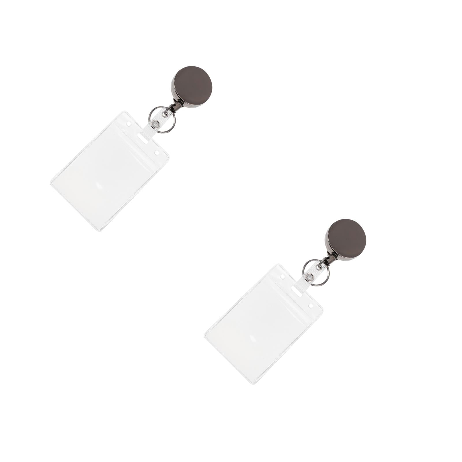 Hemoton 2 Sets of ID Cards Badge Holder Sleeve Business Cards Holder ...