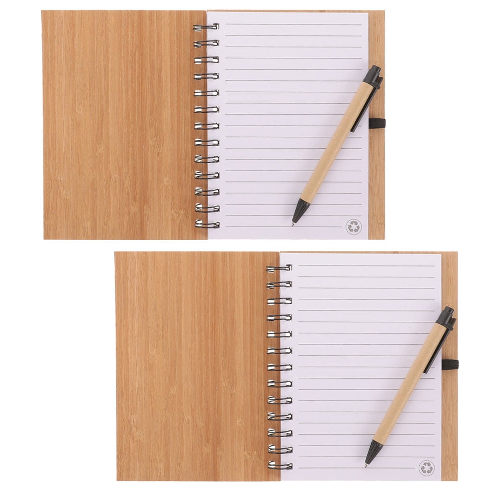 DEEPCRAFF Memo Notepad Multi Color Paper Bamboo 2 Sets 7.1x5.5x0.6in ...