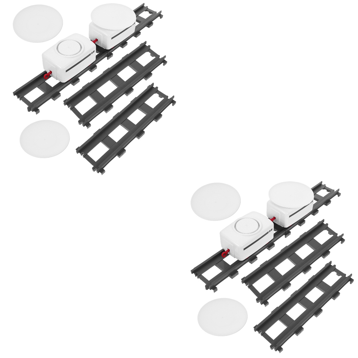 Hemoton 2 Sets of Rotating Set Table Food Train Electric Train Toy ...