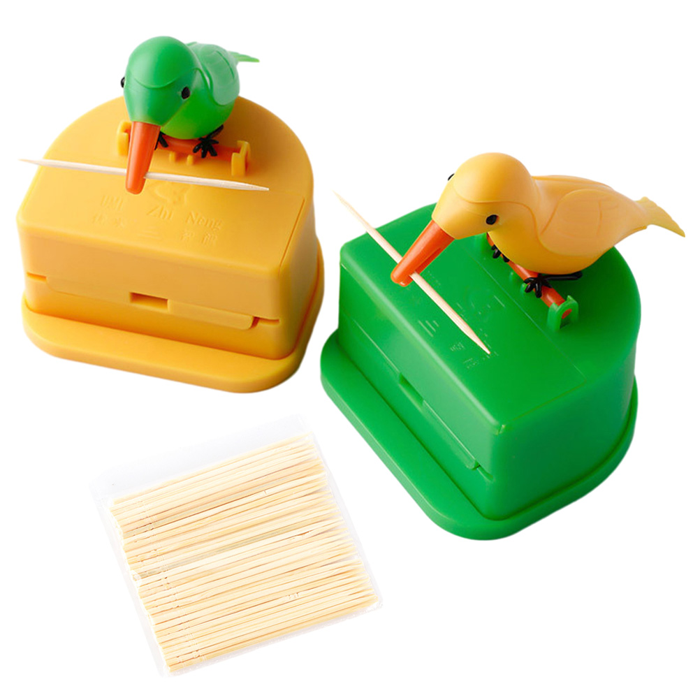 HEMOTON Toothpick Holder with Bird Design for Home Use Travel and ...