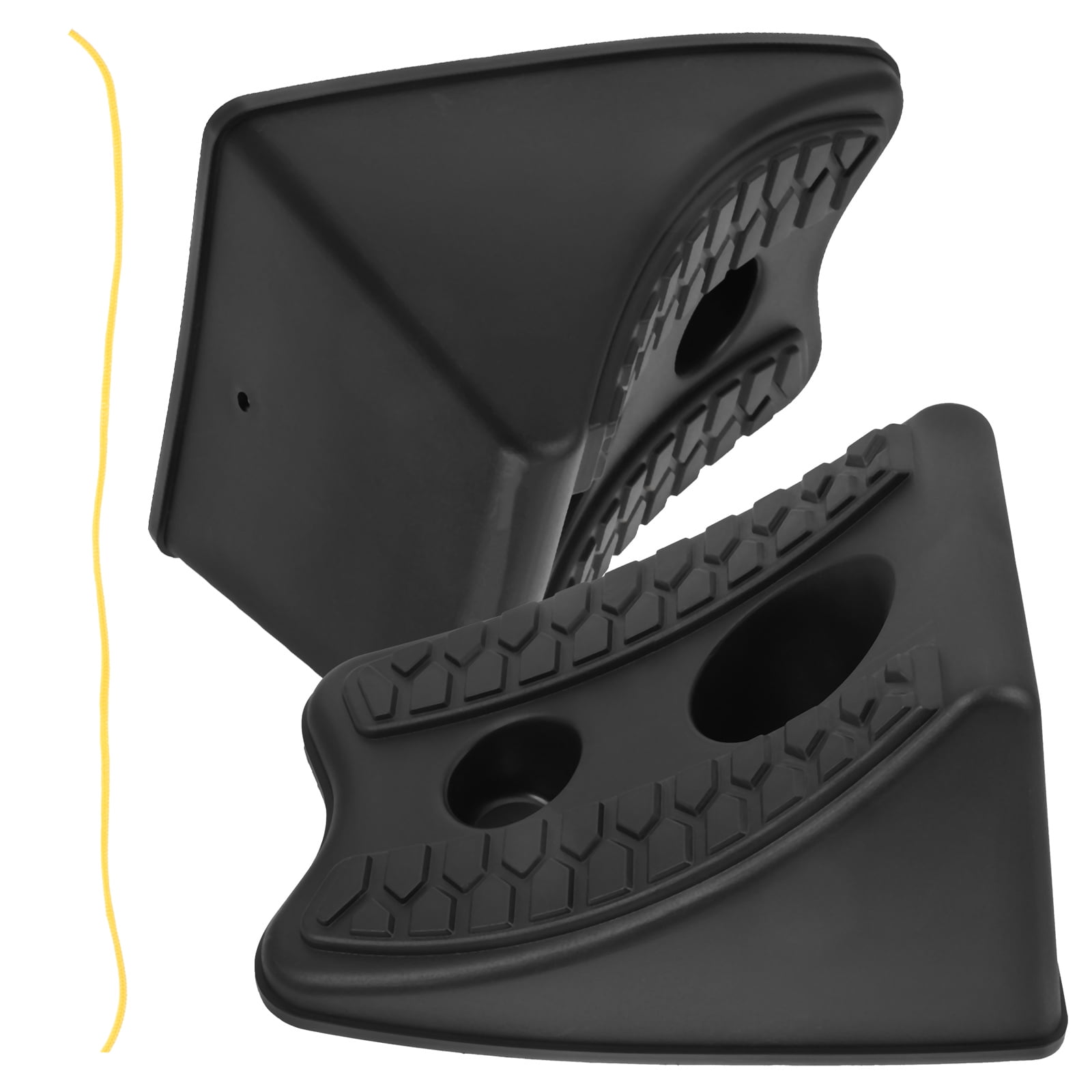 Hemoton 2 pcs Heavy Duty Wheel Chocks Wedge Car Wheel Chocks Trailer ...