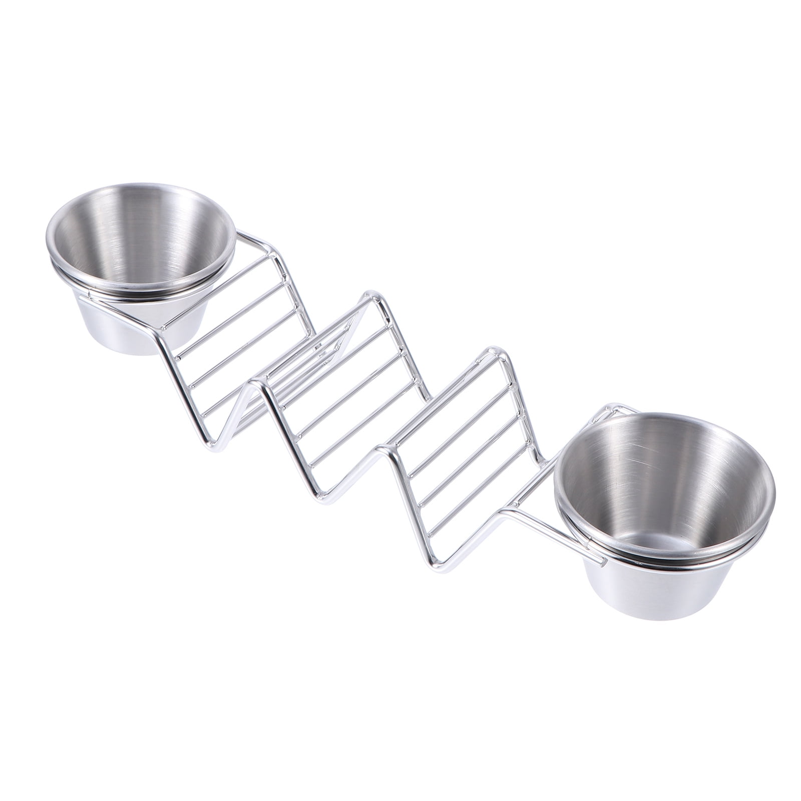 Hemoton 2 pcs Pancake Display Shelf Pizza Pie Display Stand Stainless ...