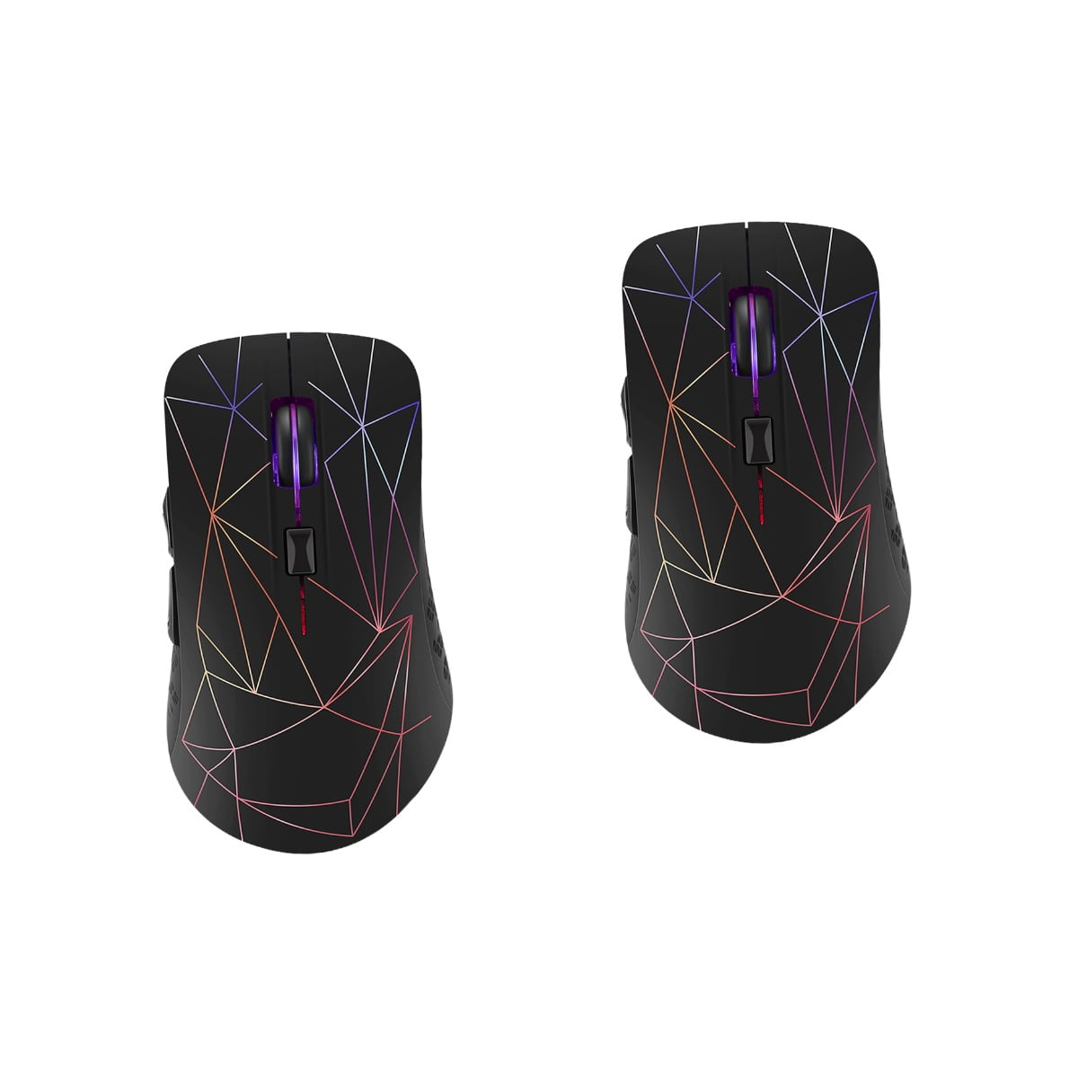 Hemoton 2 pcs Wireless Mouse Dual Mode 5.0+2.4G Rechargeable Cordless ...