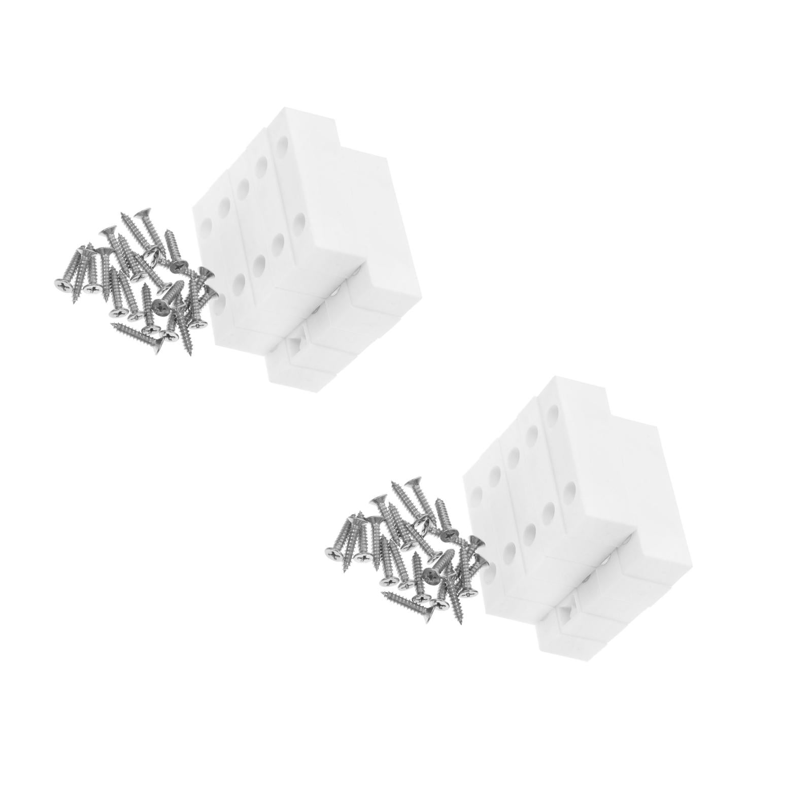 Hemoton 20 PCS Door Window Lock Limiter Block Double Hole Sliding ...