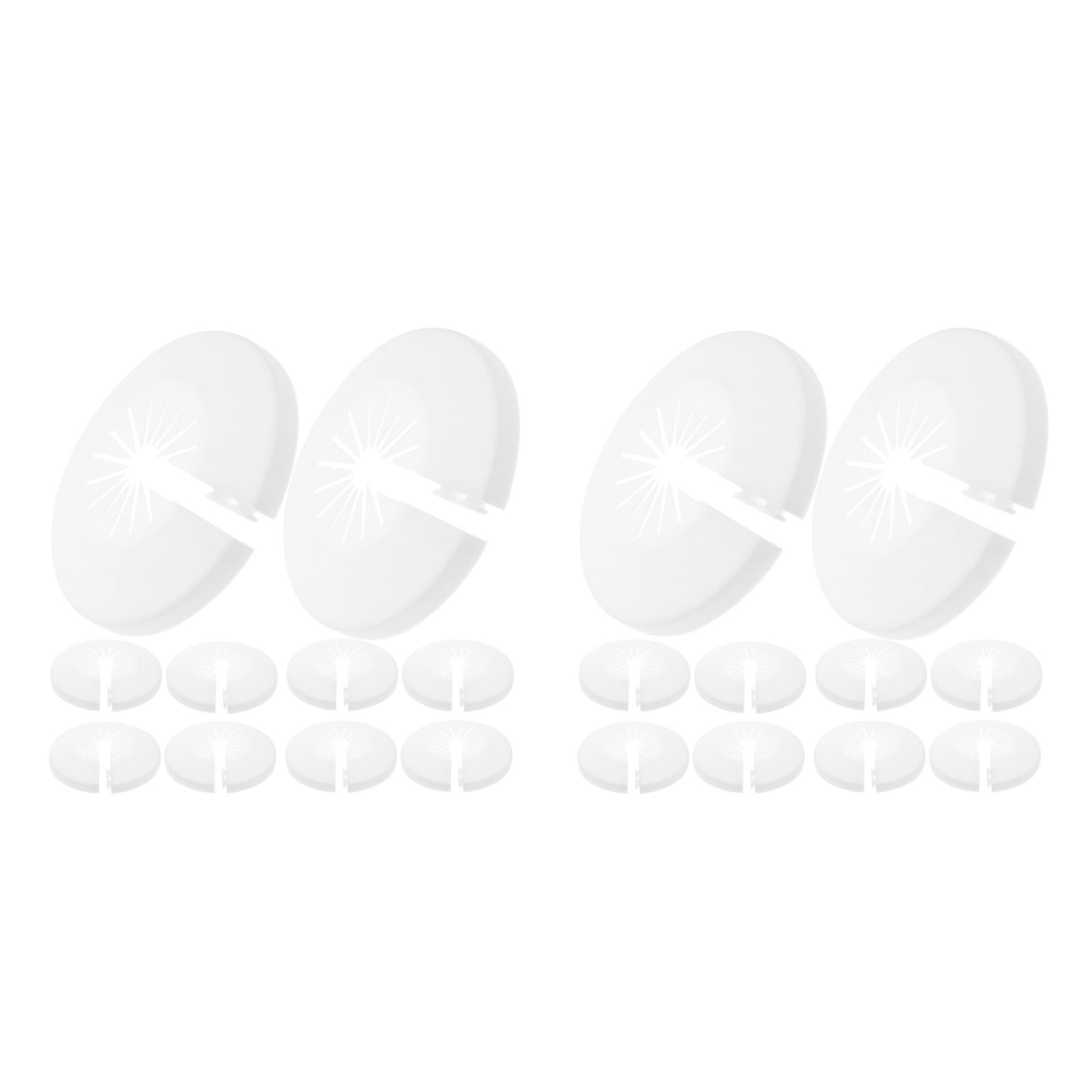 UPGRATOR Masteelf 20 PCS Plumbing Cover Plates Water Pipe Cover Plastic ...