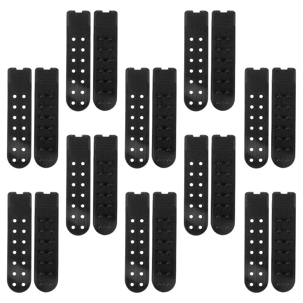 Hemoton 20 Pairs Snapback Hat Snap with 14 Holes Plastic Hat Snap ...