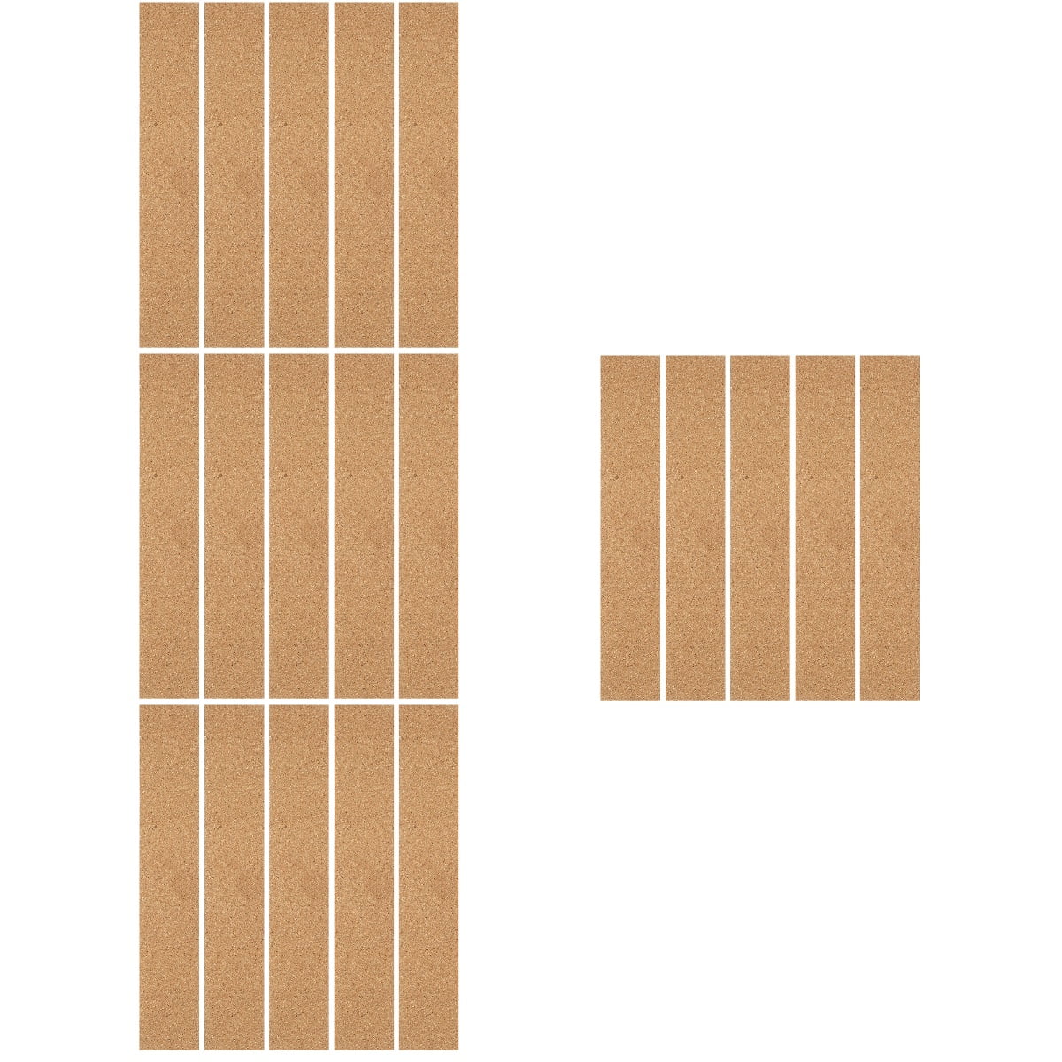 Hemoton 20 Pcs Bulletin Board Cork Strips Message Bulletin Strips Self ...