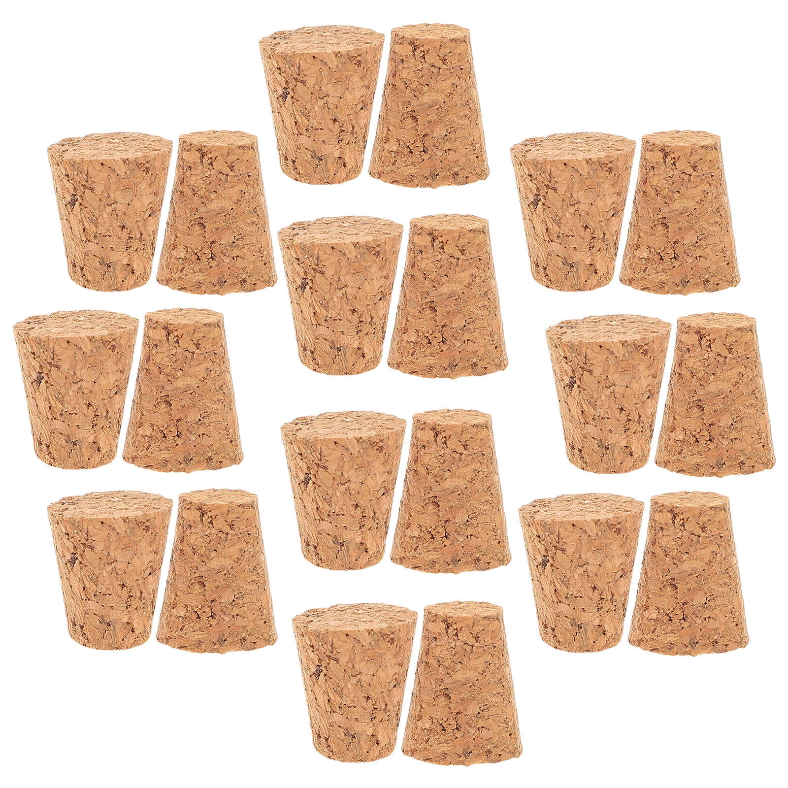 UPGRATOR Wine Corks For Crafts Light Brown Tapered 20Pcs 0.8x0.6x0.6in ...