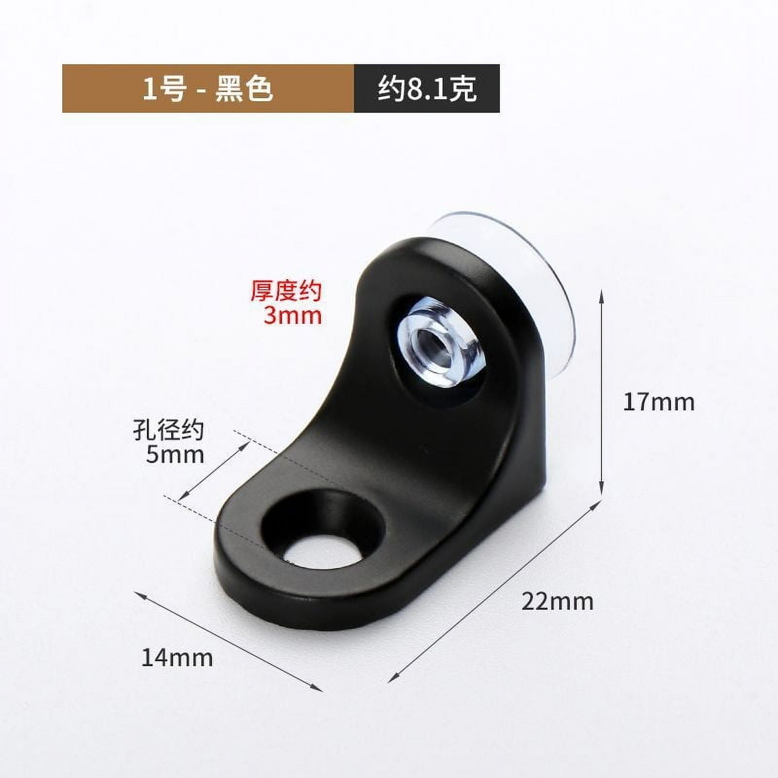 Hemoton 20 Pcs Glass Shelf Supports With Suction Cup Glass Mounting ...