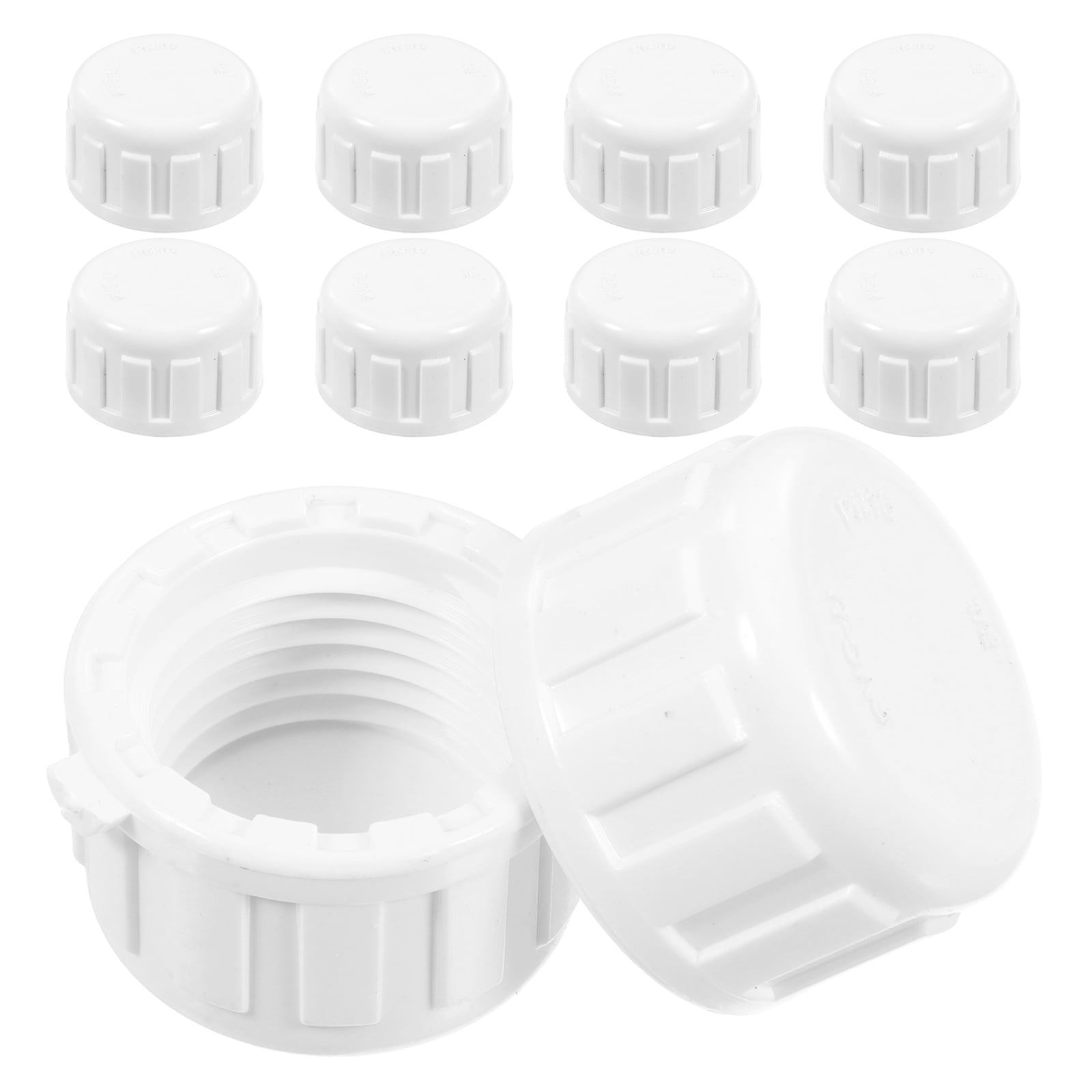 Hemoton 20 Pcs Replaceable PVC Pipe End Cap Female Threaded Pipe Plug ...