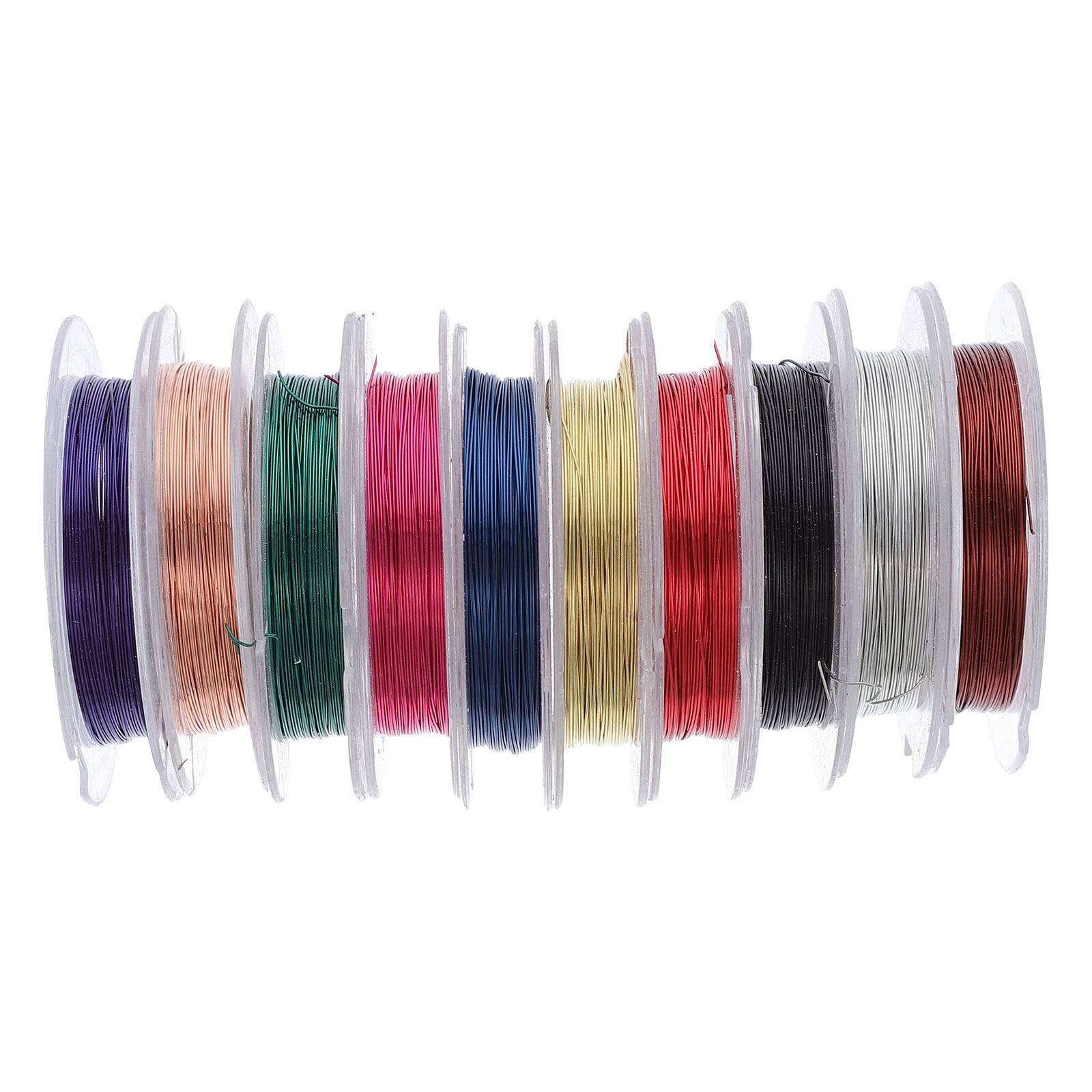 Hemoton 20 Rolls Assorted Colors Copper Wires Nail Art Decoration ...
