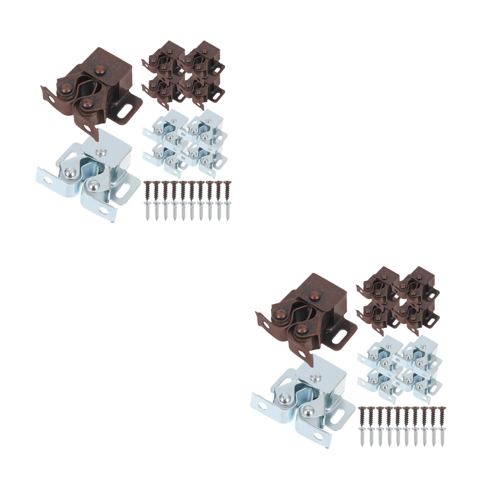 Hemoton 20 Sets of Door Latches Hardware Double Roller Catch Metal ...