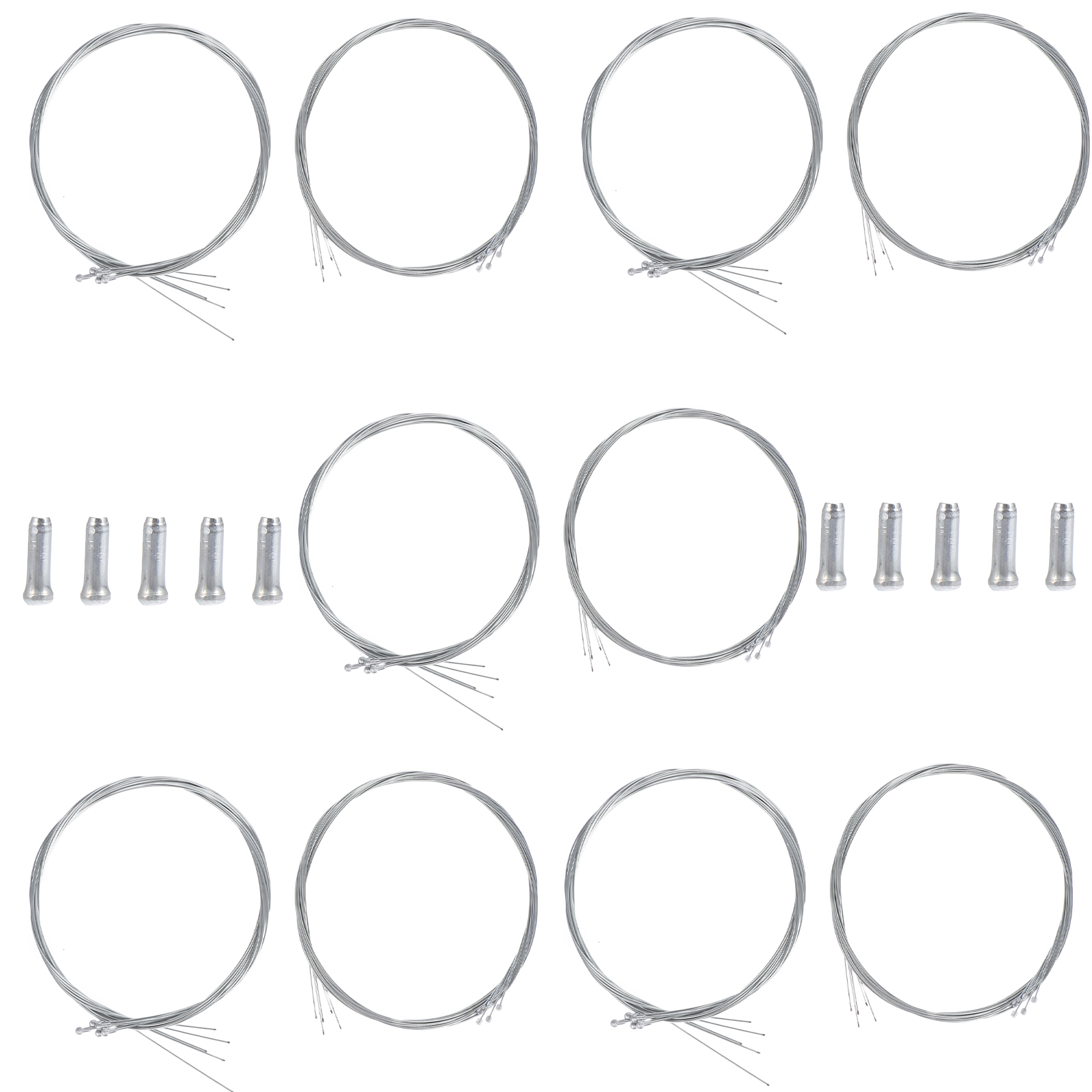 Hemoton 20 Sets Mountain Bike Road Bike Brake Gear Shift Wire Core ...