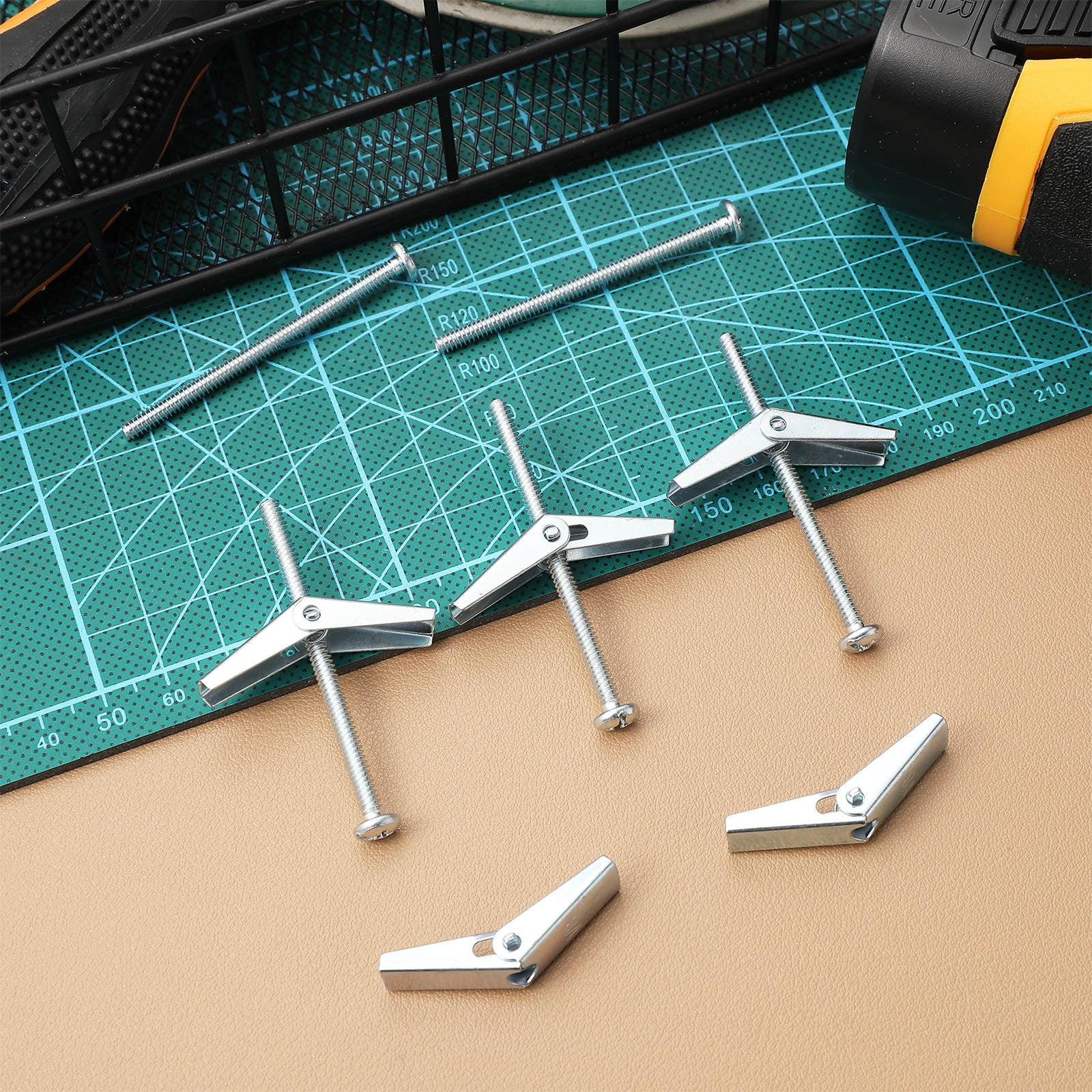 Hemoton 20 Sets Wing Nuts And Toggle Bolts Kit For Drywall Anchors ...
