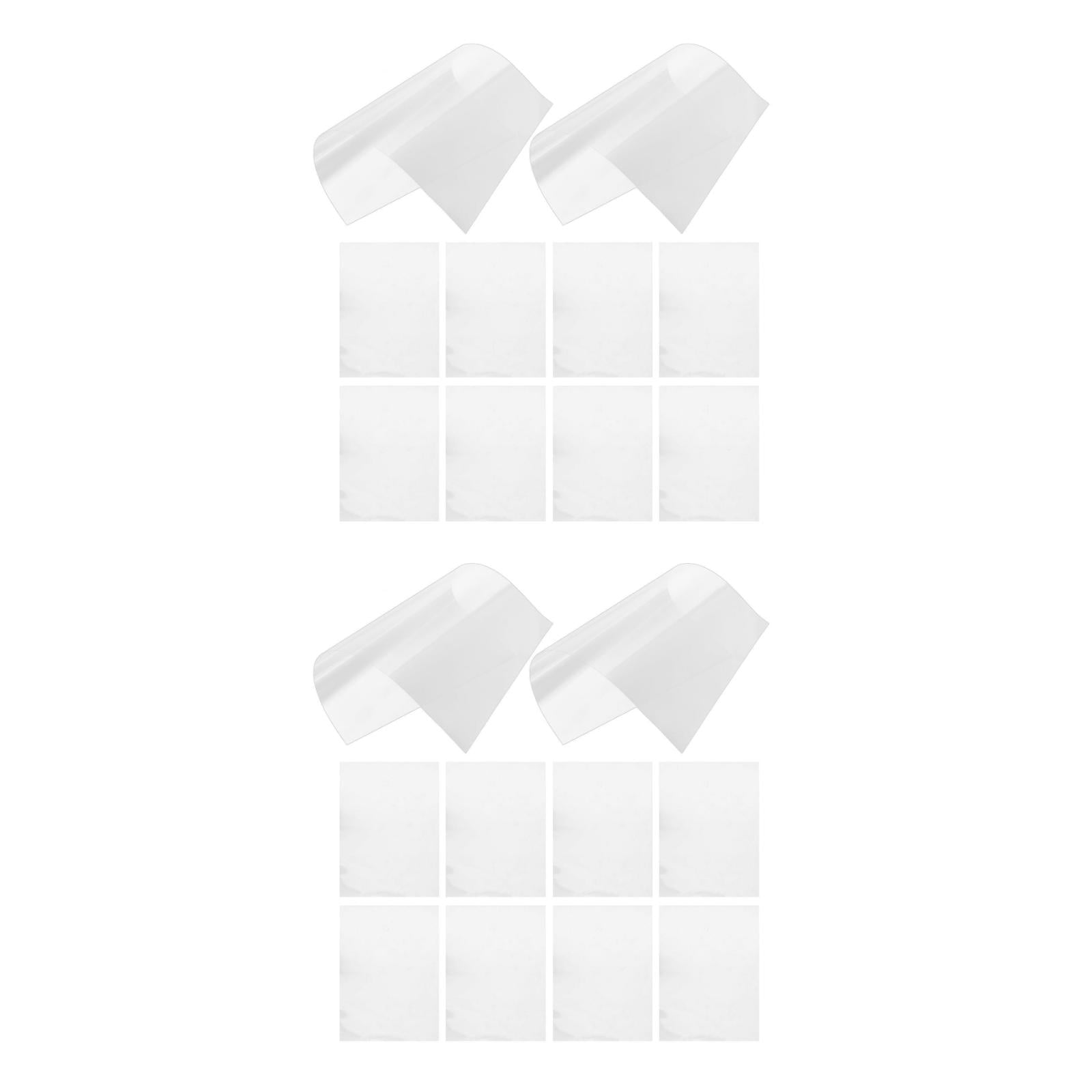 Hemoton 20 Sheets Of Double Sided Adhesive Sheet Removable Double Sided ...