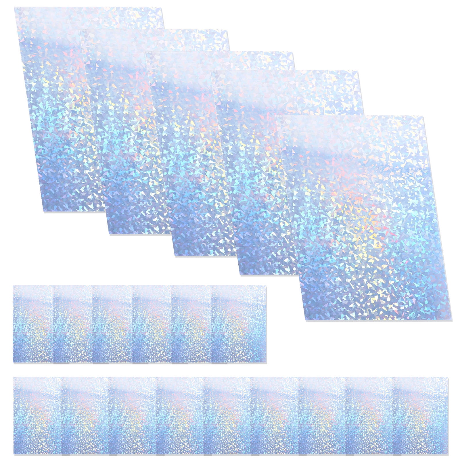 Shiny Printable Glitter Paper Sticker for Printer Multicolor 20 Sheets ...