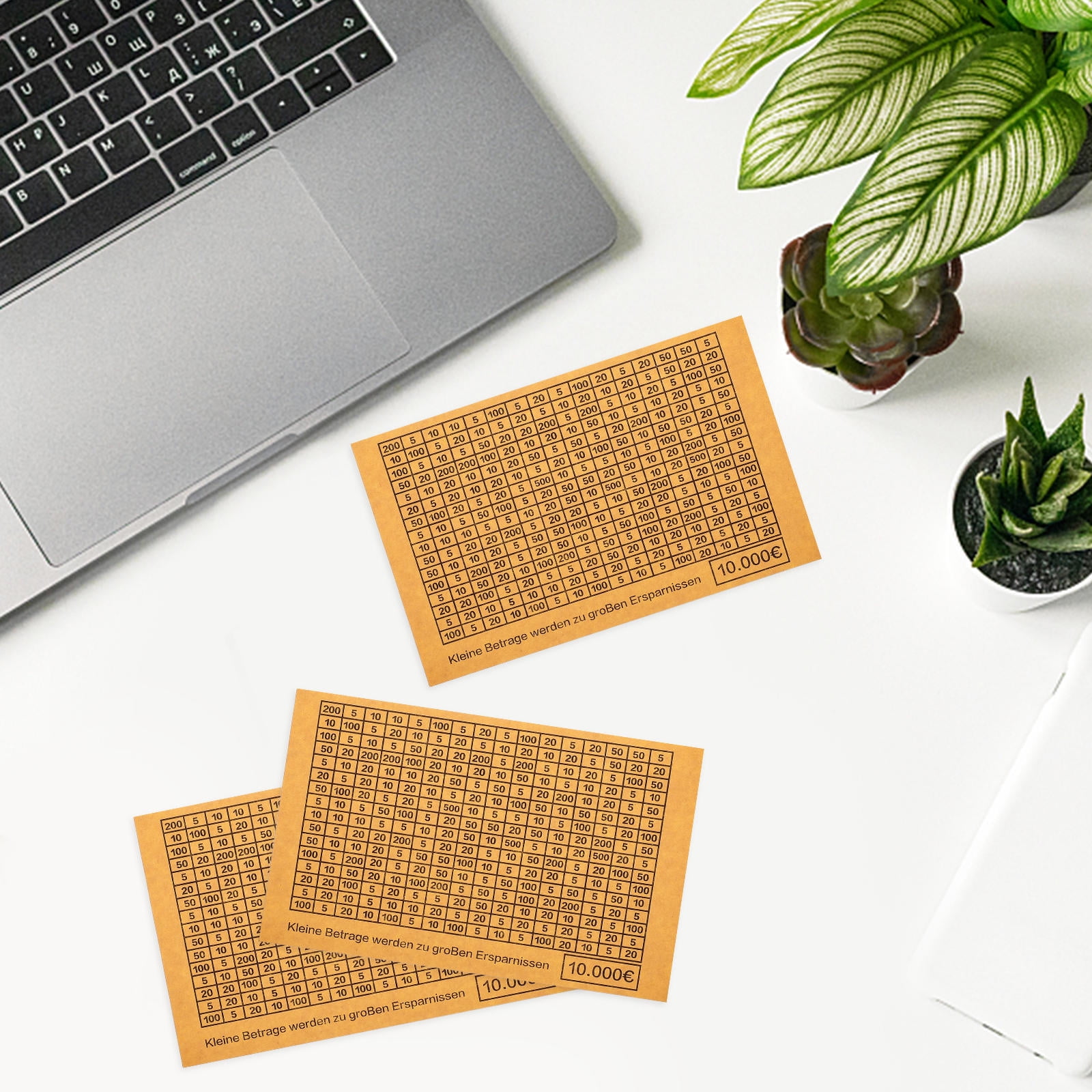 Hemoton 20 Sheets Sticker for Savings Bank Target Challenge Saving Box ...