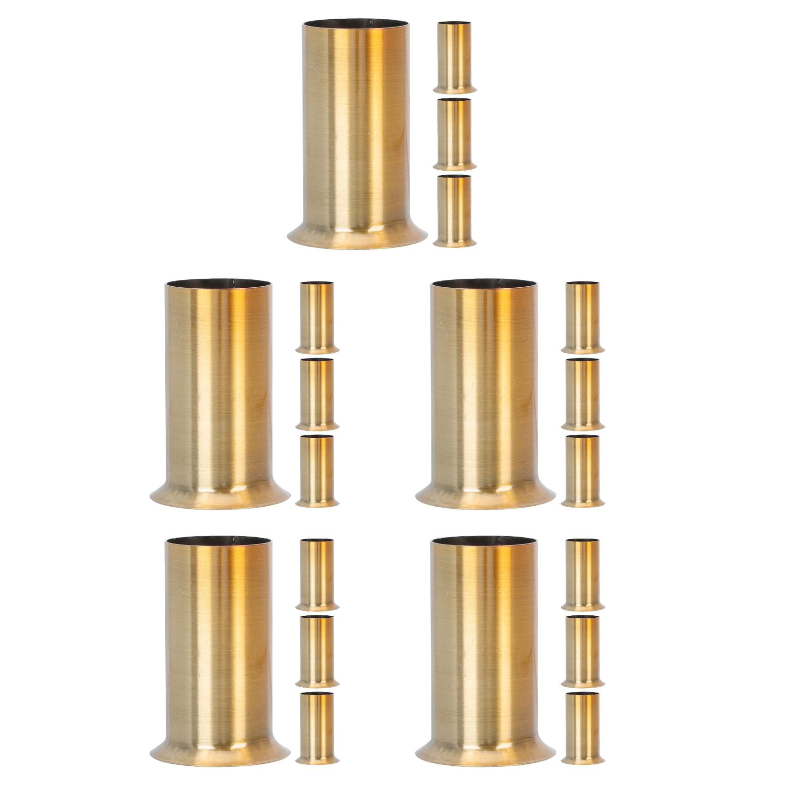 Hemoton 20 pcs Chandelier Socket Metal Covers Ceiling Lamp Sleeves Lamp ...