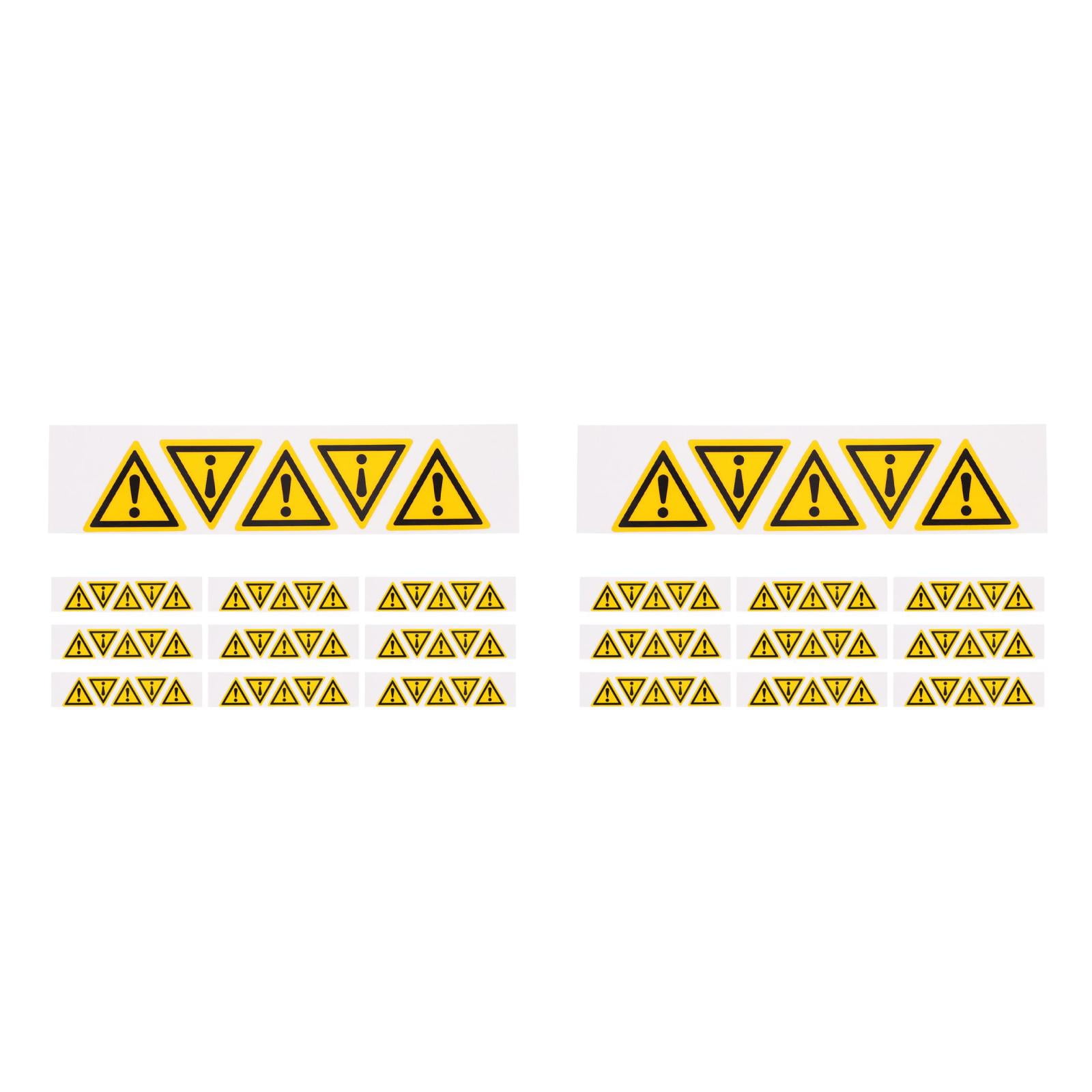 Hemoton 20 pcs Danger Exclamation Mark Triangle Danger Caution Sign Car ...