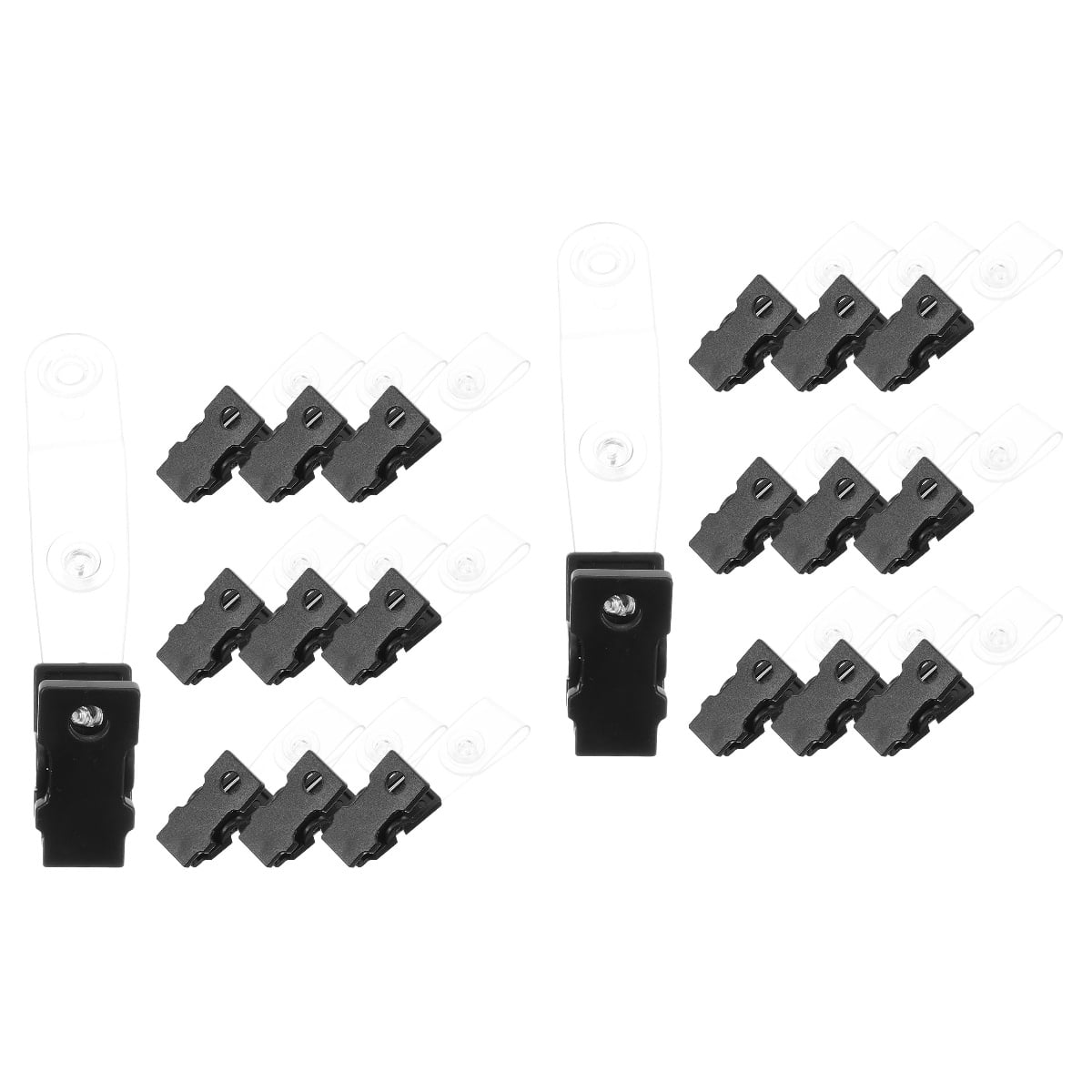 RENACLIPY Durable Garden Flag Clips PVC Metal Windproof Easy Install ...