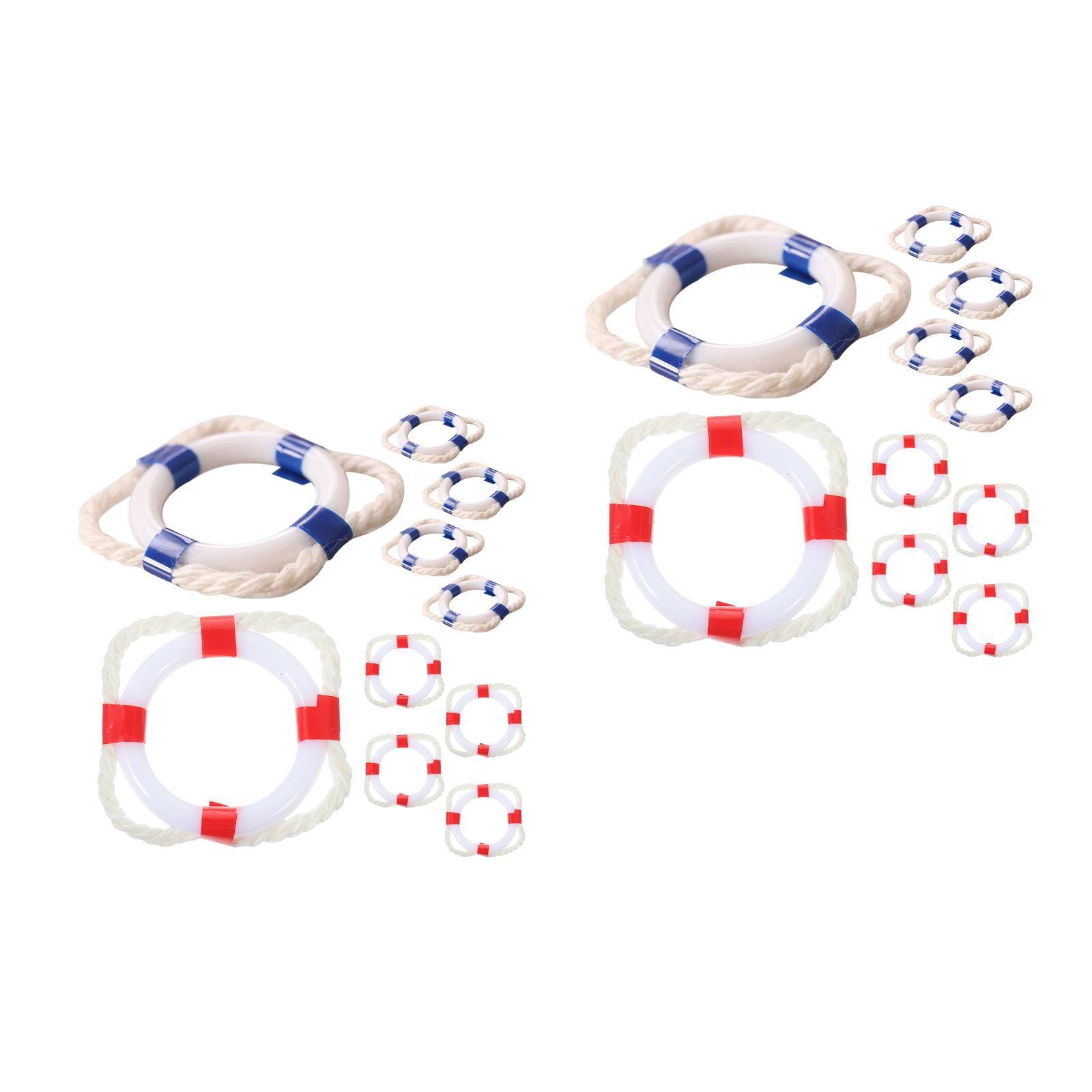 Hemoton 20 pcs Miniature Life Rings Dollhouse Decorations Mini Swim ...