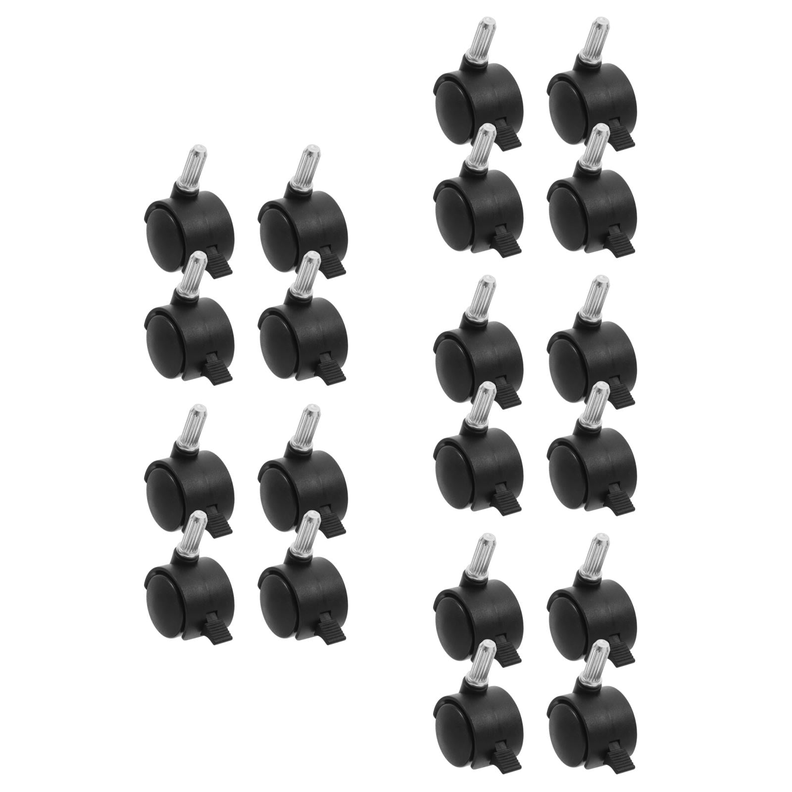Hemoton 20 pcs Replacement Swivel Caster Wheels With Locking Brakes ...