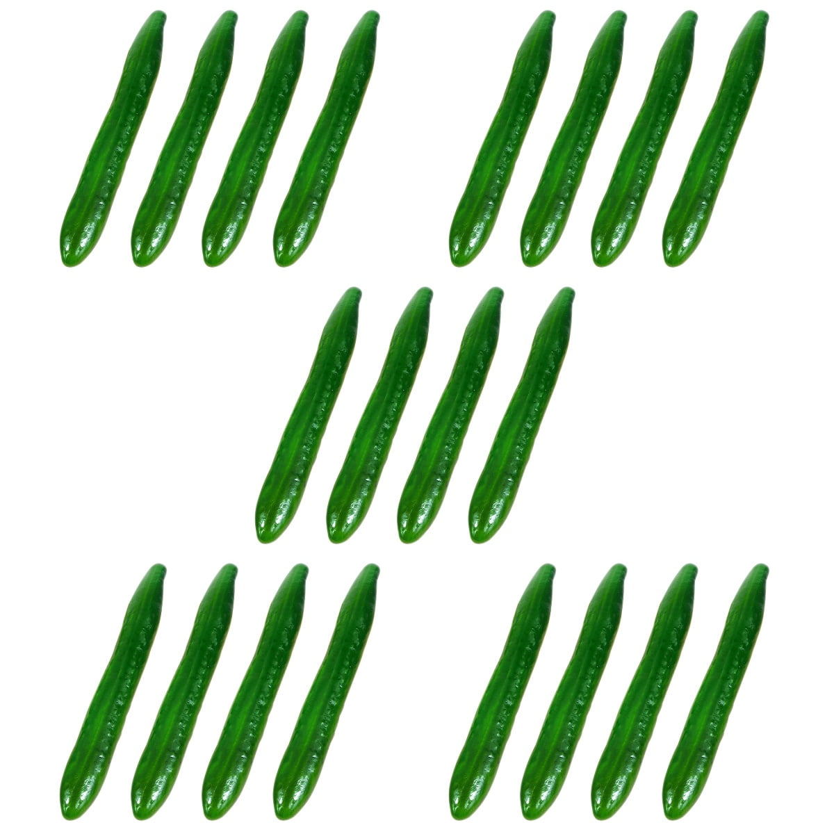 Hemoton 20 pcs Simulation Cucumber Models Fake Cucumber Foams Cucumber ...