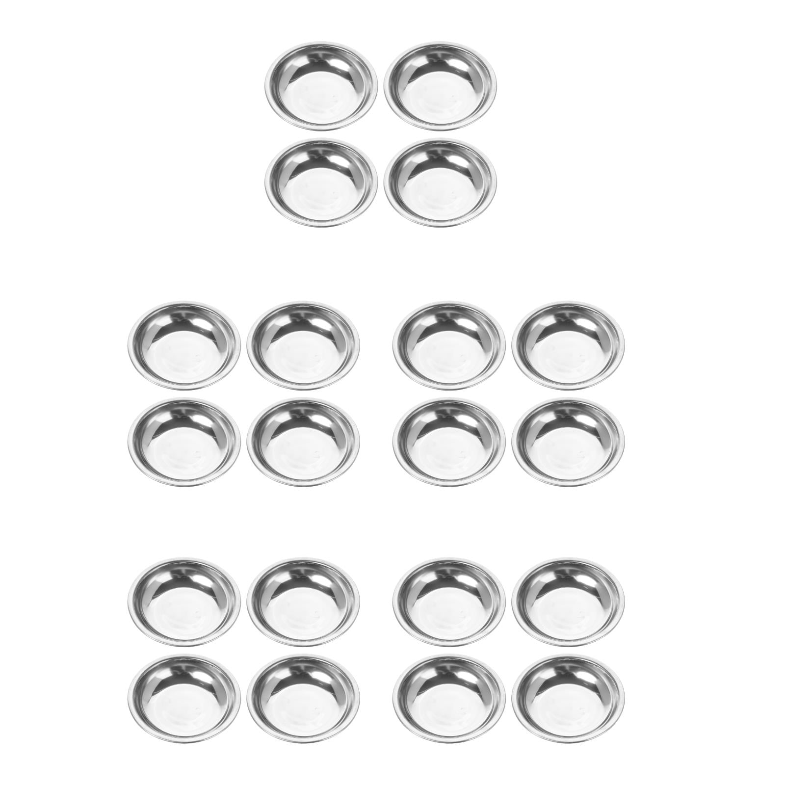 Hemoton 20 pcs Stainless Steel Scale Trays Weighing Pans For Jewelry ...