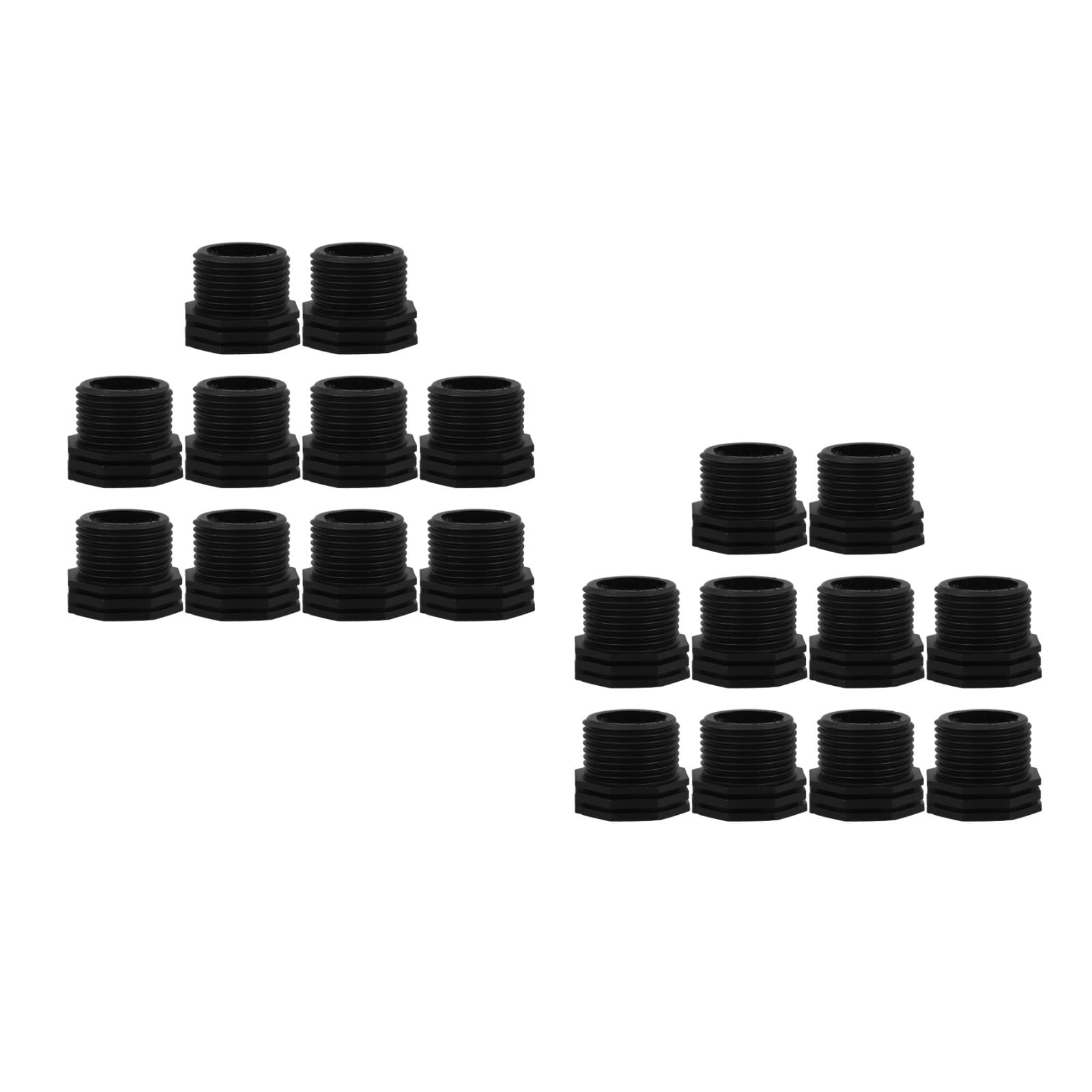 Hemoton 20 pcs Thru-Bulk Fitting Connector Out Thread 1 inch To Inner ...