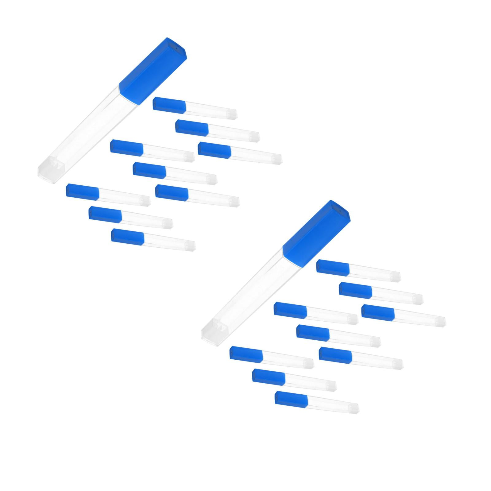 Hemoton 20 pcs Transparent Thermometer Storage Case Convenient Tube ...