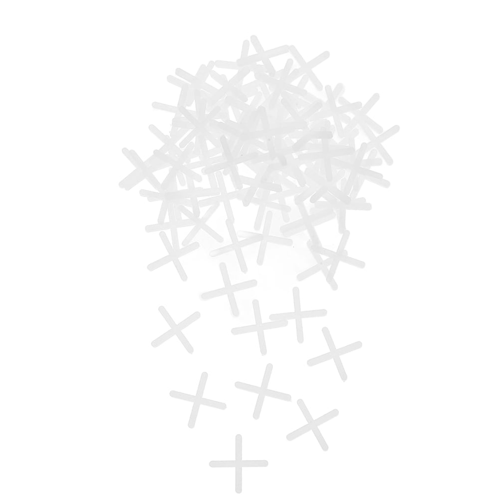 Hemoton 200 Pcs Ceramic Tile Cross Glue Particles Leveling Spacer ...