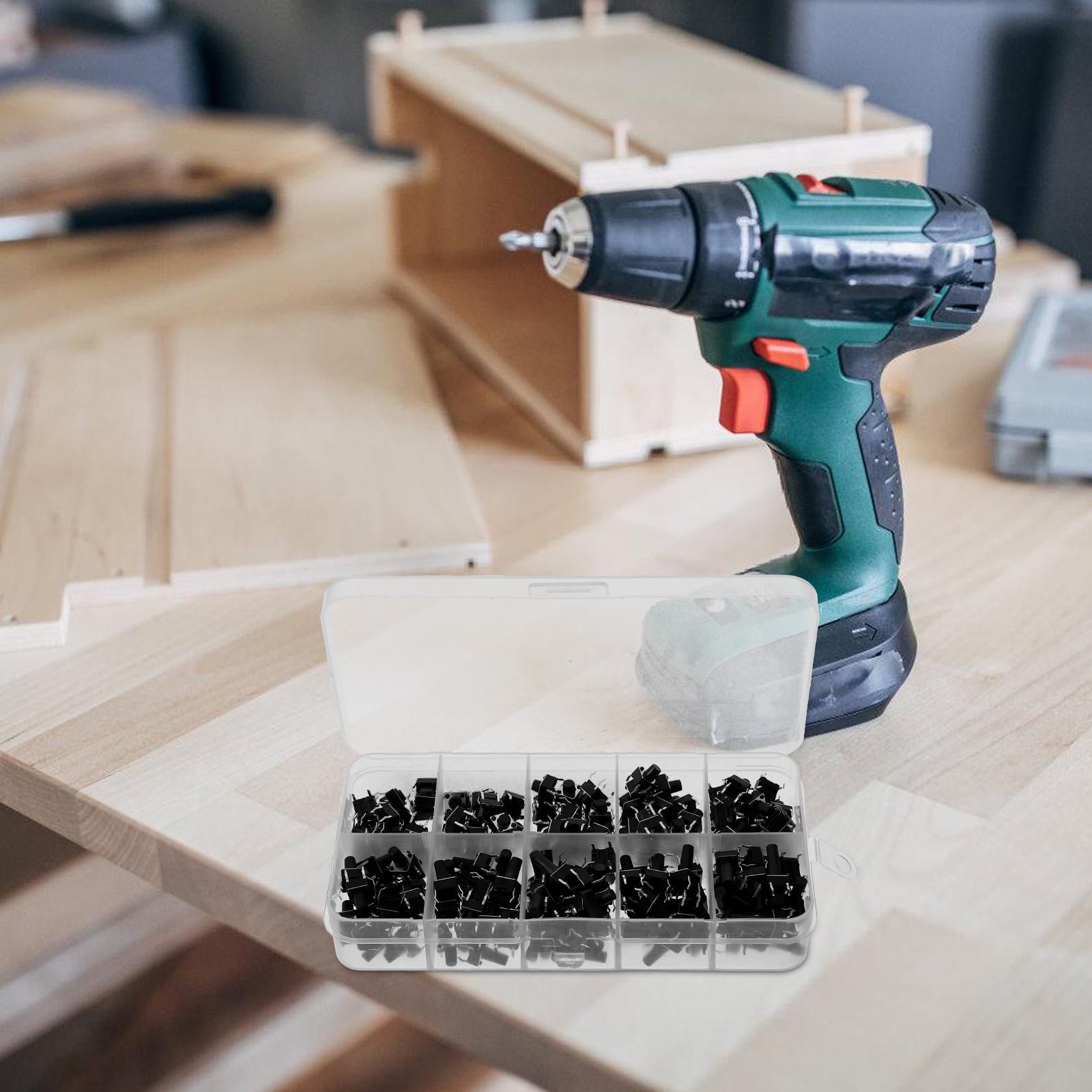 Hemoton 200 Pcs Micro Momentary Tactile Push Button Switch 4 Pin ...