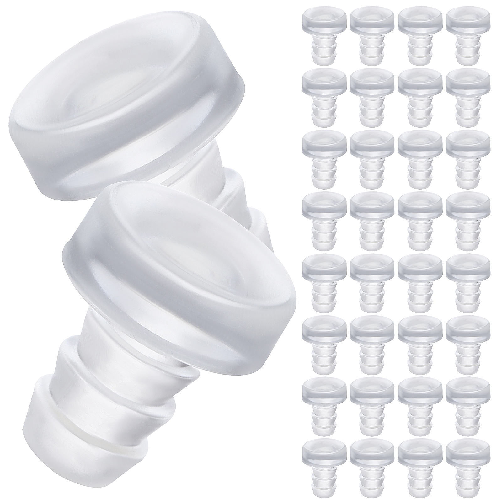 Hemoton 200 Pcs Stem Bumpers Clear Anti-collision Bumpers with Stem for ...