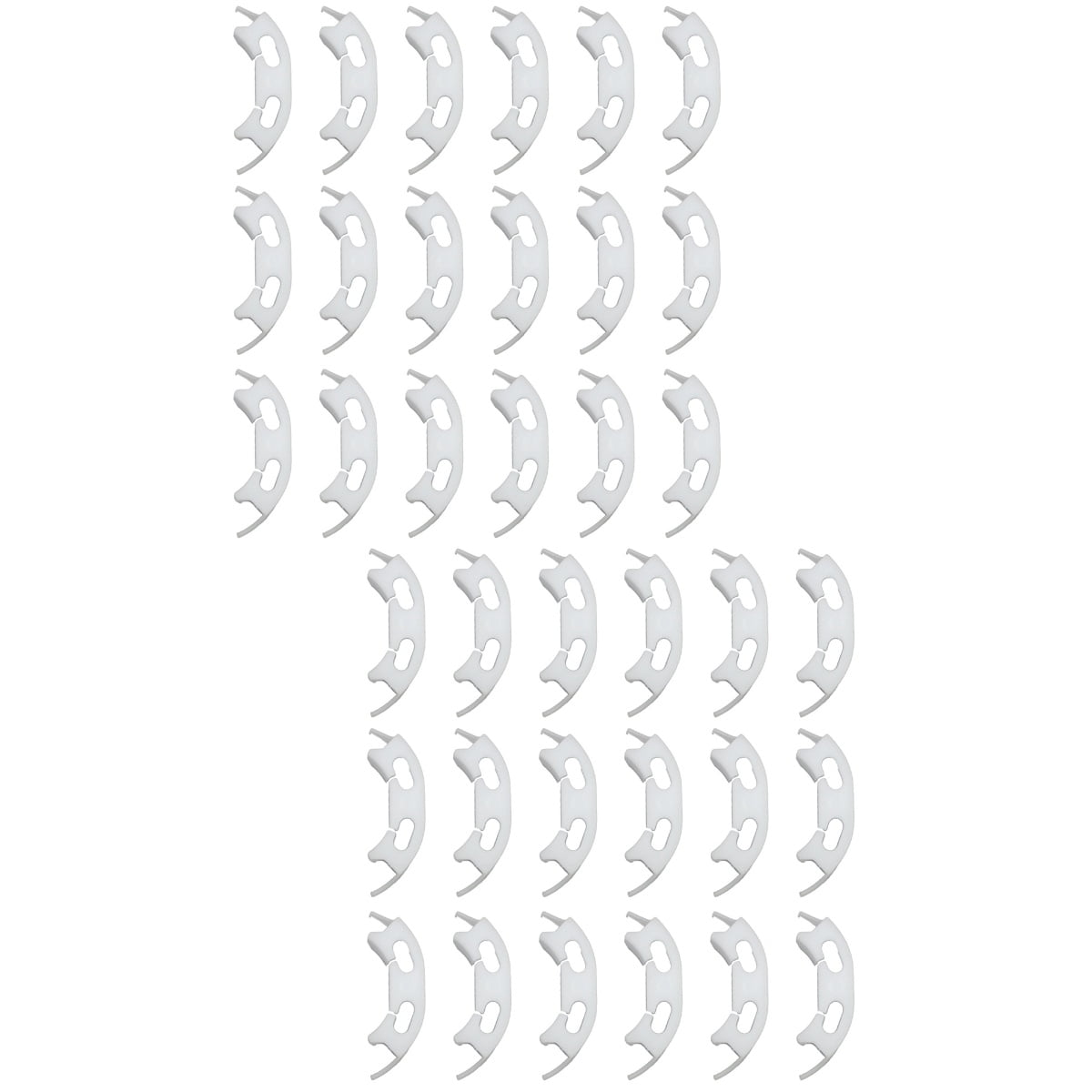 Hemoton 200 Pcs Vegetable Vine Support Clips Plant Bender Clips Plastic ...